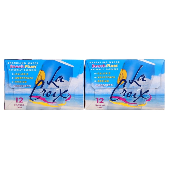 LaCroix Beach Plum Sparkling Water 2/12pk/12 fl oz Cans, 2 Pack ...