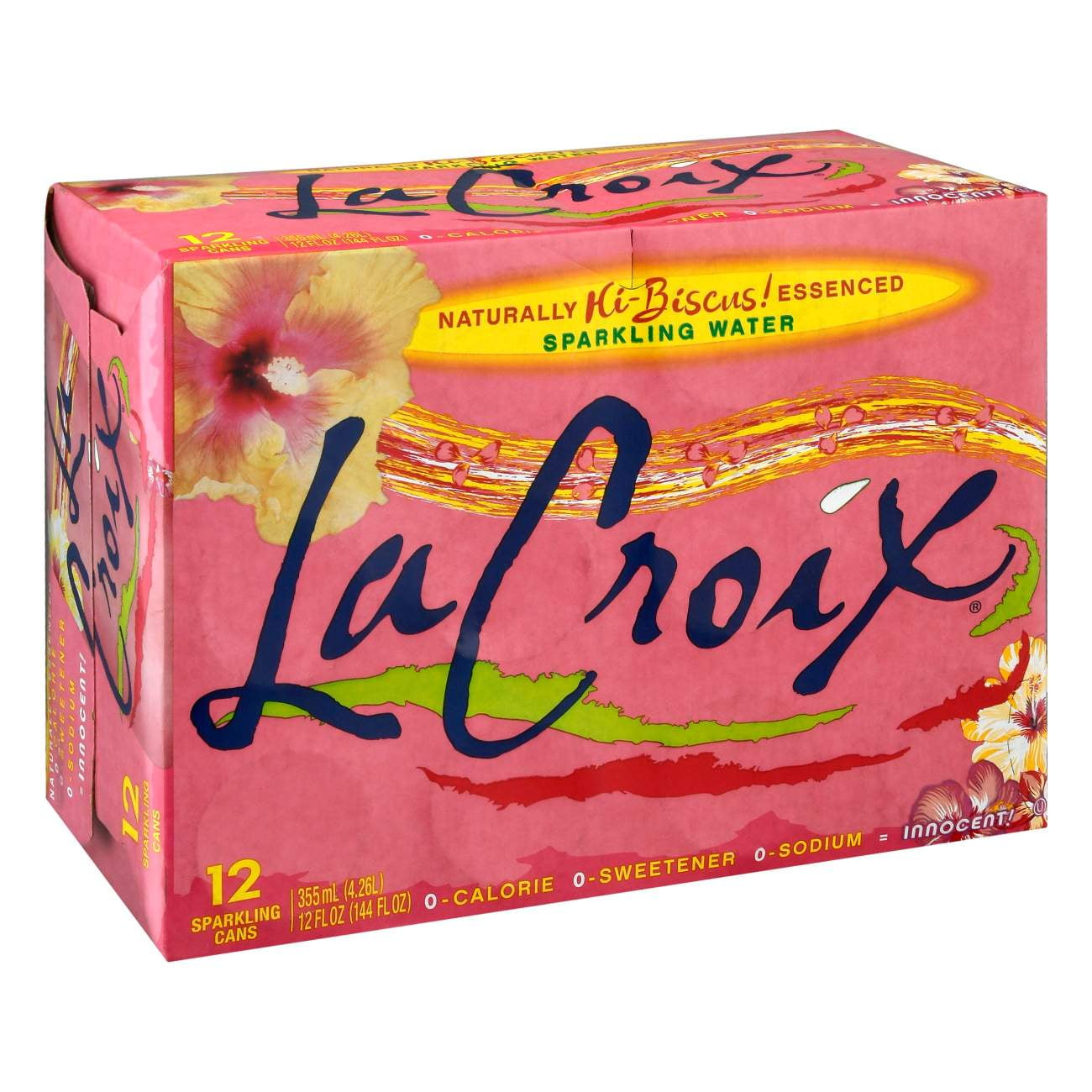 LaCroix Hi-Biscus Sparkling Water 12 oz Cans 12 pk - Walmart.com