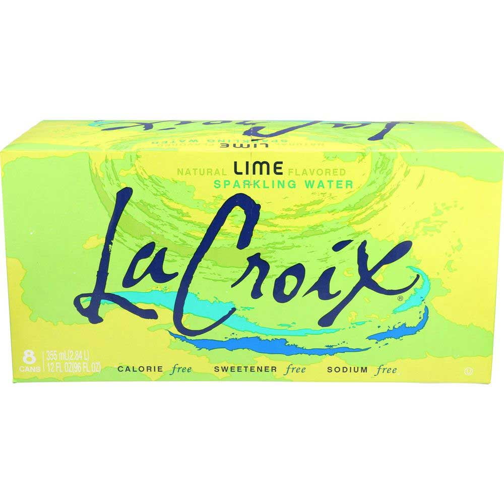 LaCroix Natural Lime Sparkling Water, 12 Fluid Ounce - 8 Count per pack ...