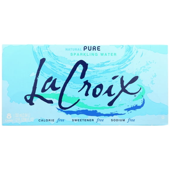 LaCroix Pure American Clear Sparkling Water - 12 fl oz Can, 24 Pack - Walmart.com