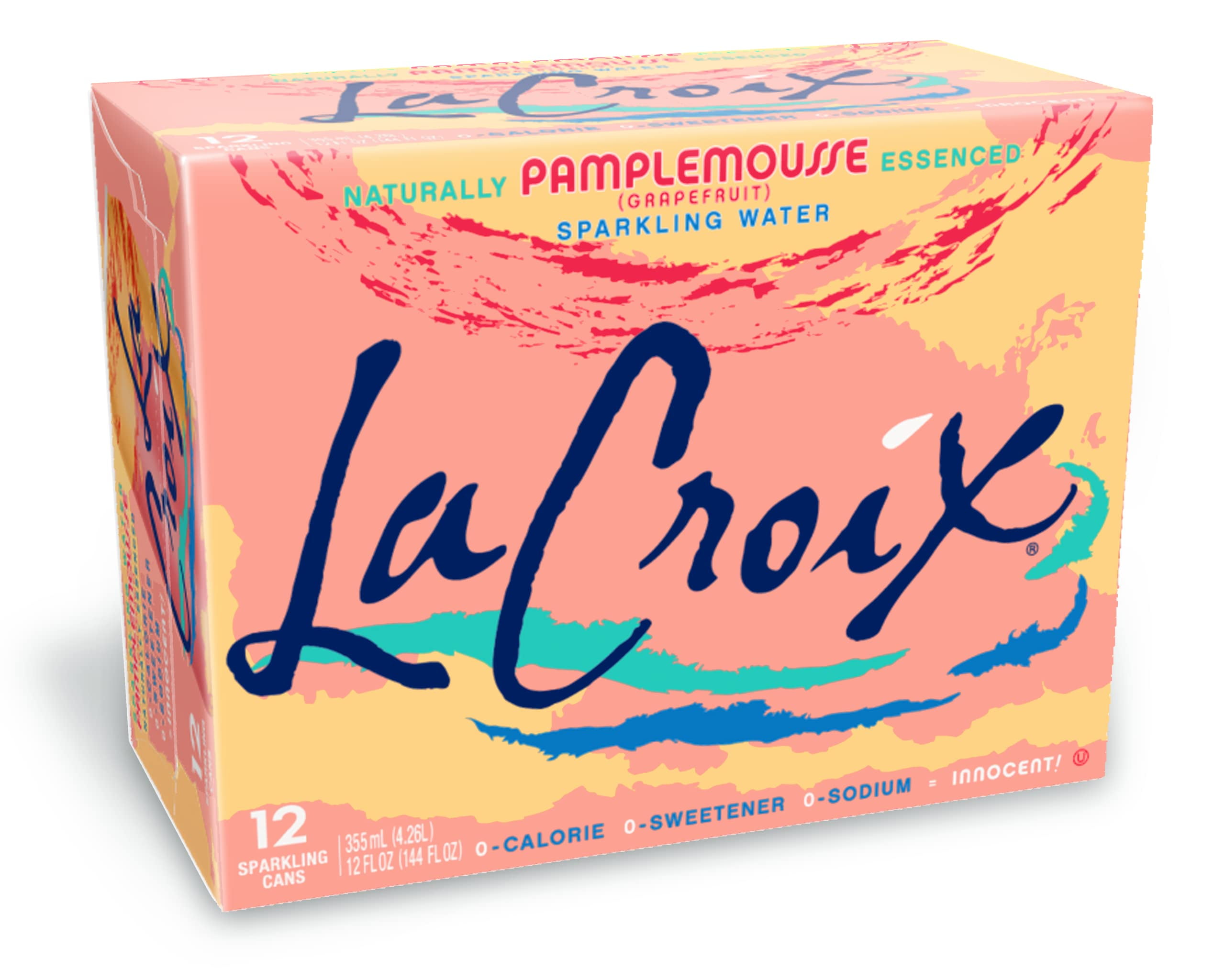 LaCroix Sparkling Water, Pamplemousse (Grapefruit), 12 Fl Oz (pack of 12) - Walmart.com