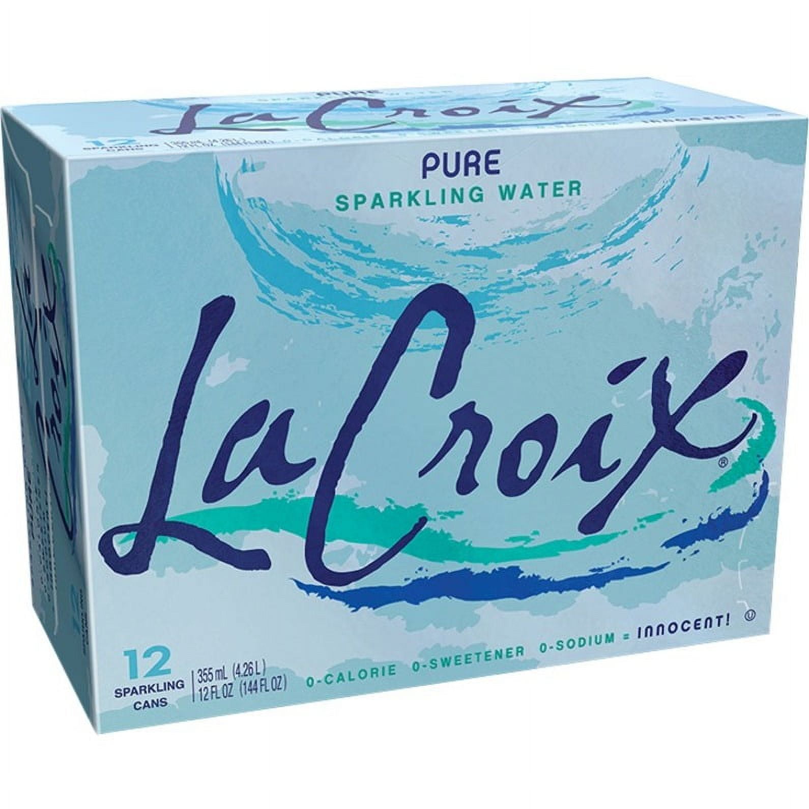 LaCroix Plain Seltzer Sparkling Water, Pure - 12 Pack (12 Oz cans) - Walmart.com