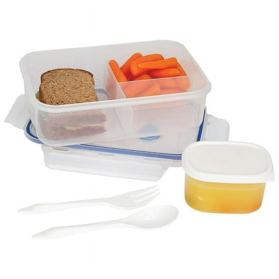 LaCuisine? 34oz Locking Divided Lunch Container - Walmart.com