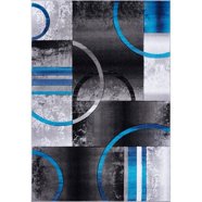 Ladole Rugs Shaggy Casablanca Contemporary Abstract Small Runner Area ...