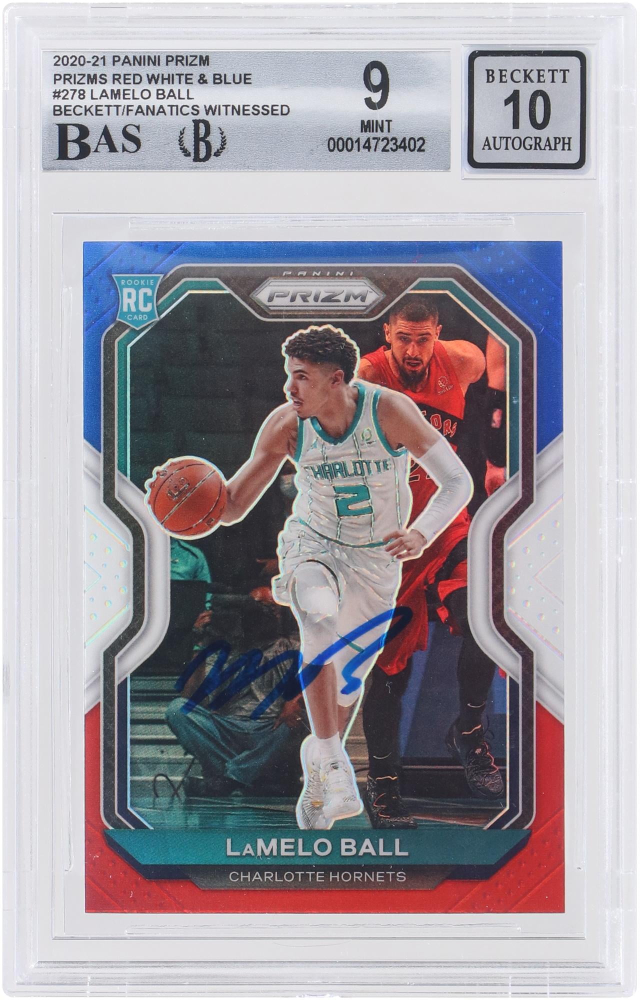 LaMelo Ball Charlotte Hornets Autographed 2020-21 Panini Prizm 1 Red ...
