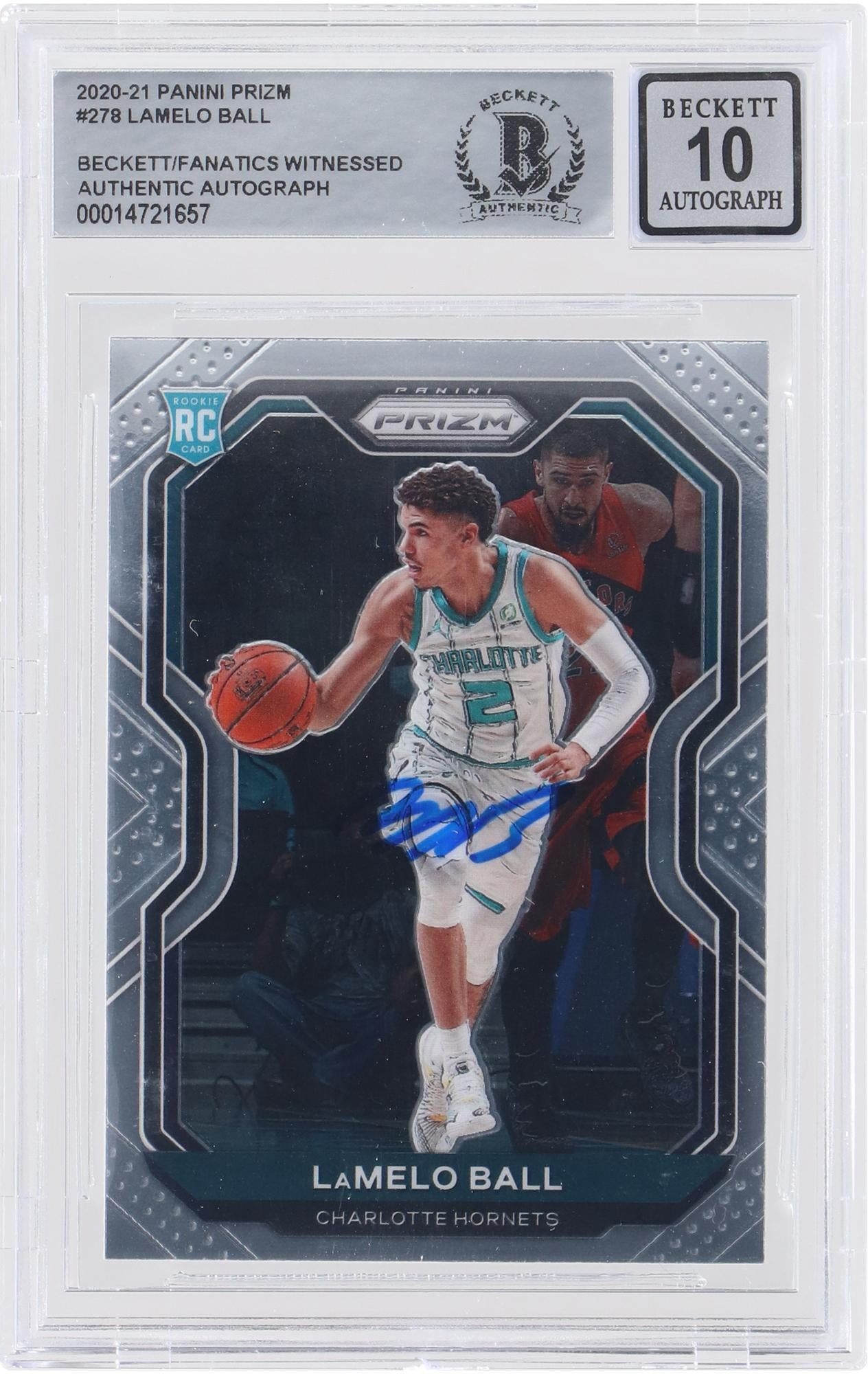 LaMelo Ball Charlotte Hornets Autographed 2020-21 Panini Prizm #278 ...