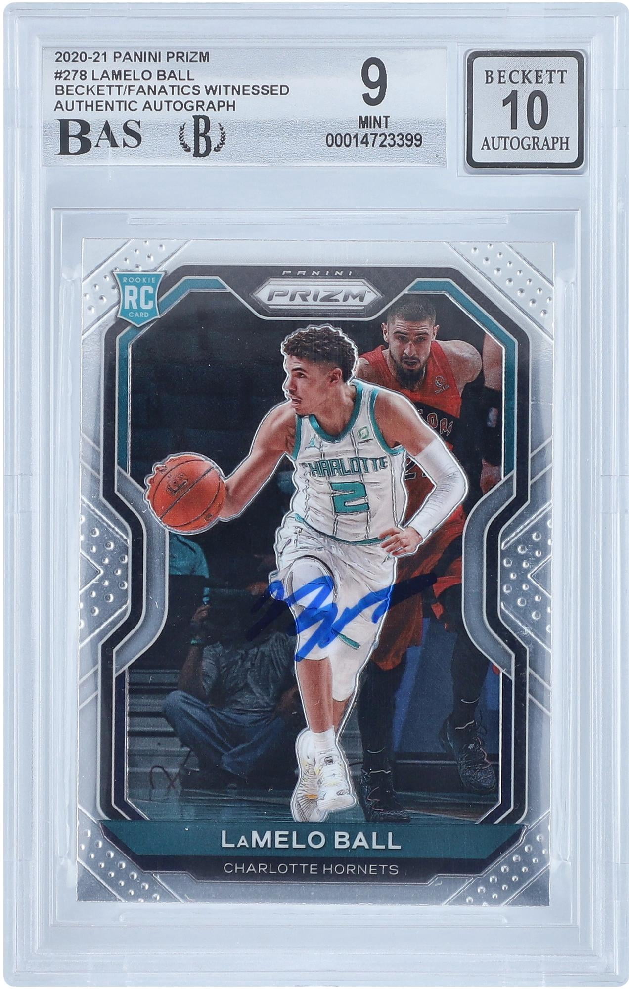 LaMelo Ball Charlotte Hornets Autographed 2020-21 Panini Prizm 8 #278 ...