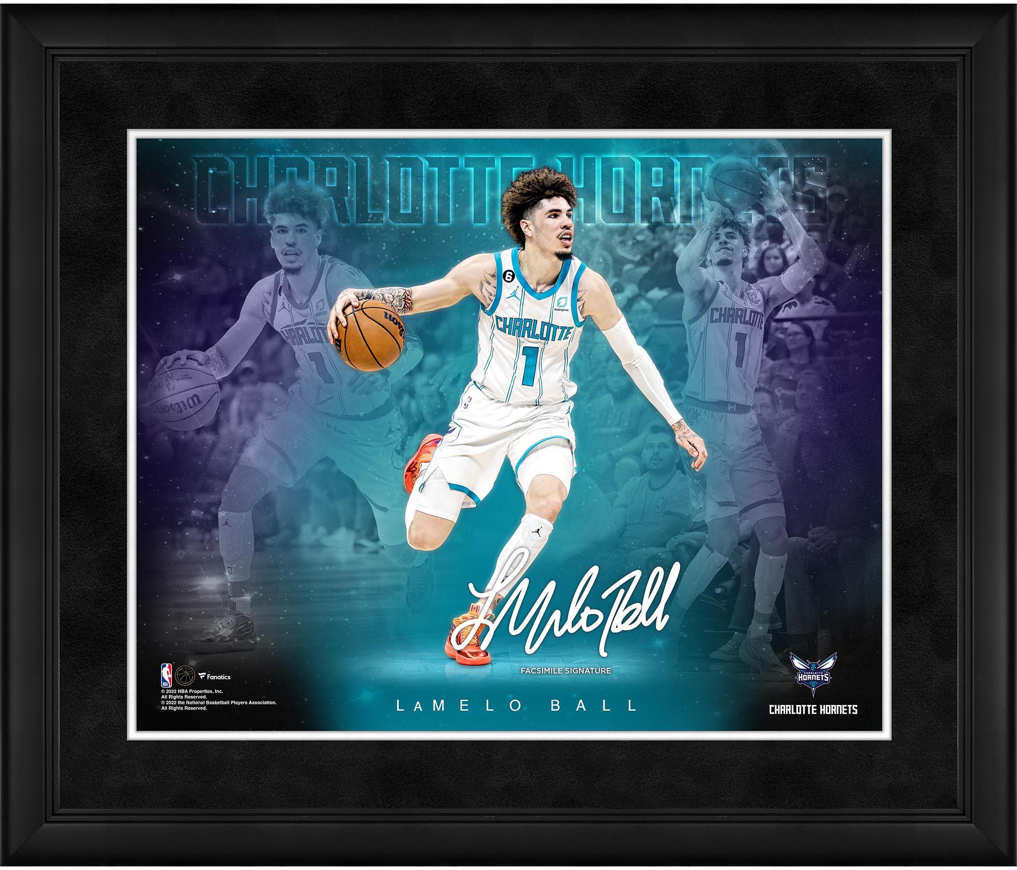 LaMelo Ball Charlotte Hornets Framed 16" x 20" Stars of the Game ...
