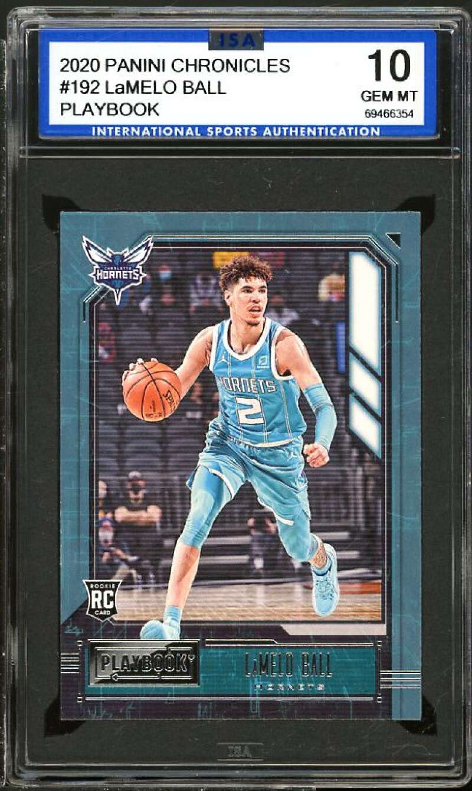 LaMelo Ball Rookie Card 2020-21 Panini Chronicles Playbook #192 ISA 10 ...