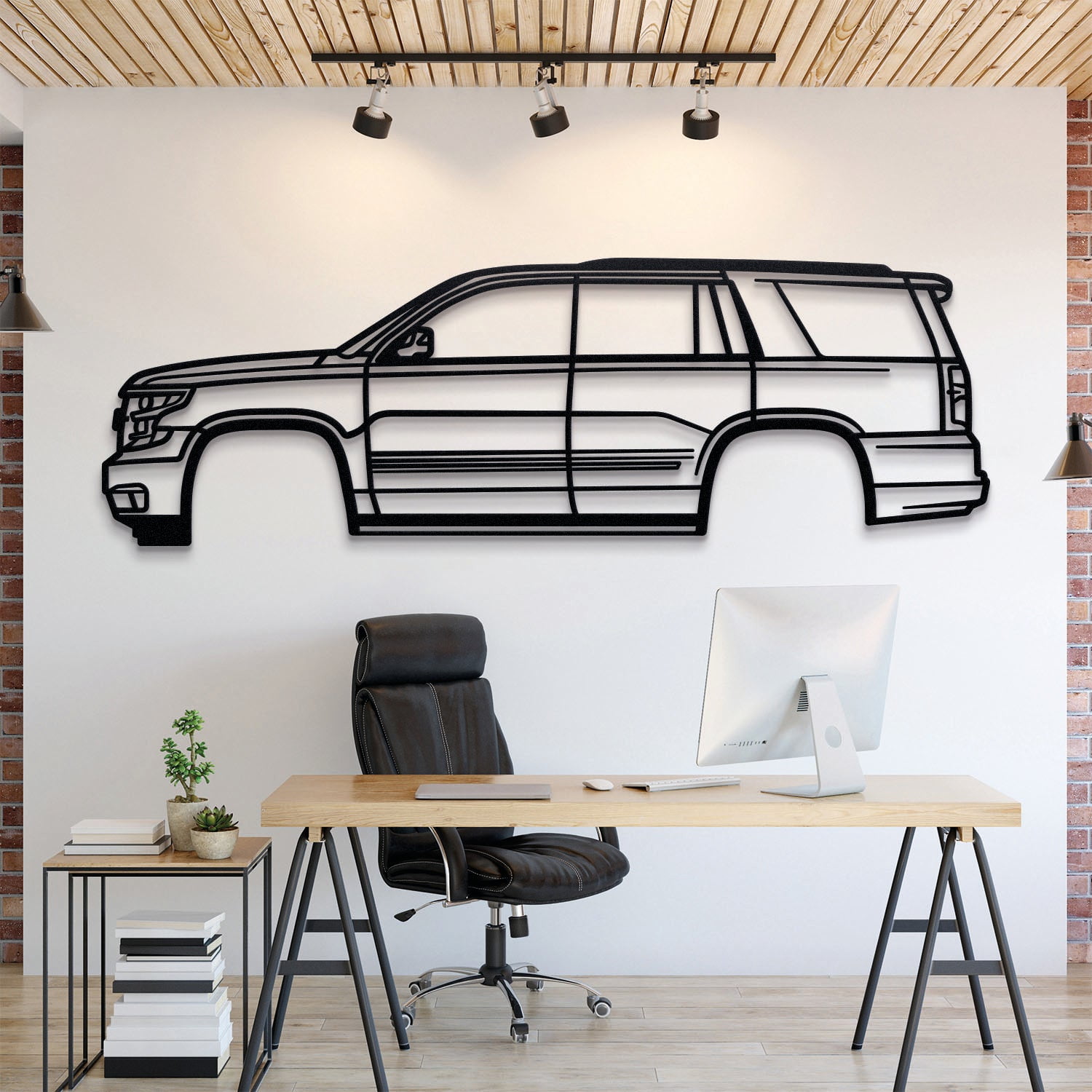 LaModaHome 2015 Tahoe 4th Gen Metal Silhouette Wall Art - Walmart.com