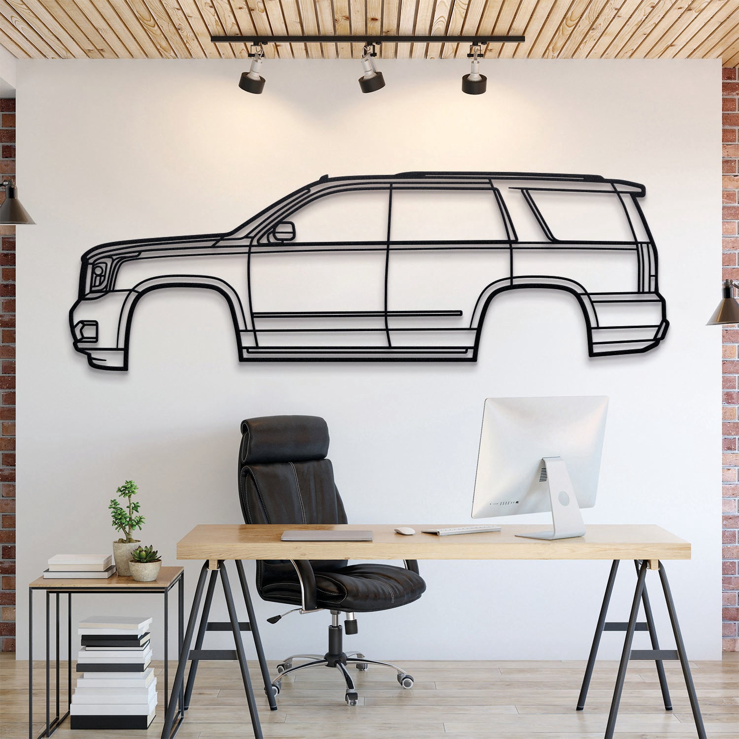 LaModaHome 2015 Yukon 4th Gen Metal Silhouette Wall Art - Walmart.com