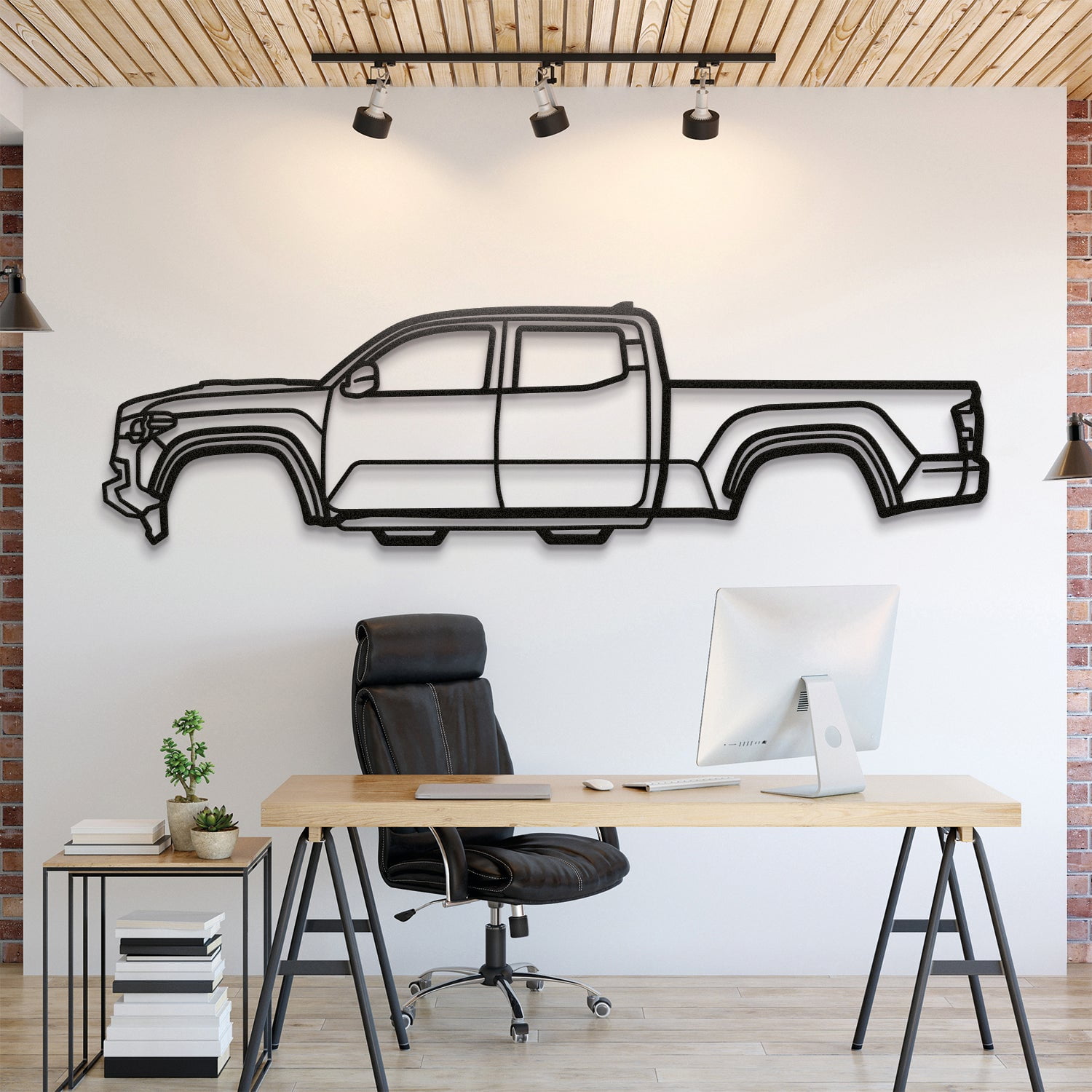 LaModaHome 2016 Tacoma 3rd Gen Metal Silhouette Wall Art - Walmart.com