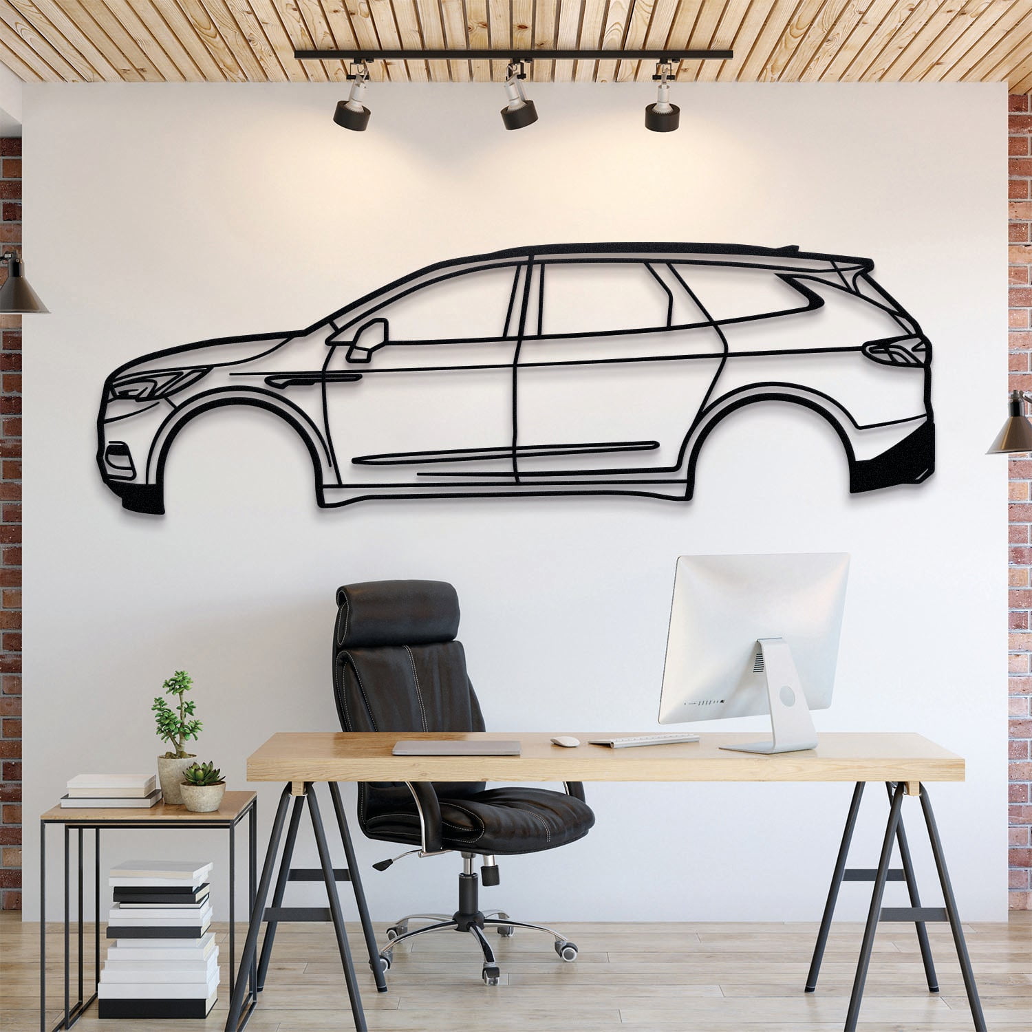 LaModaHome 2019 Enclave 2nd Gen Metal Silhouette Wall Art - Walmart.com
