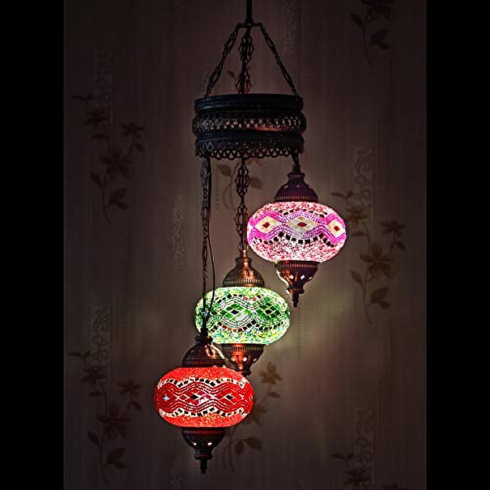 LaModaHome 35+ Unique Colors, 2020 Customizable Chandelier 3 Globes ...