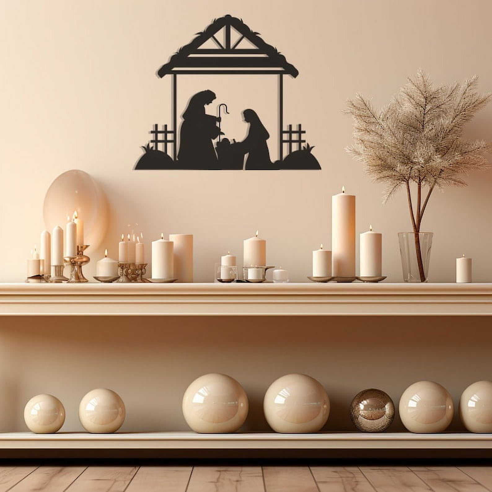 LaModaHome Christian Home Decor, Virgin Mary Metal Wall Art, Religious ...