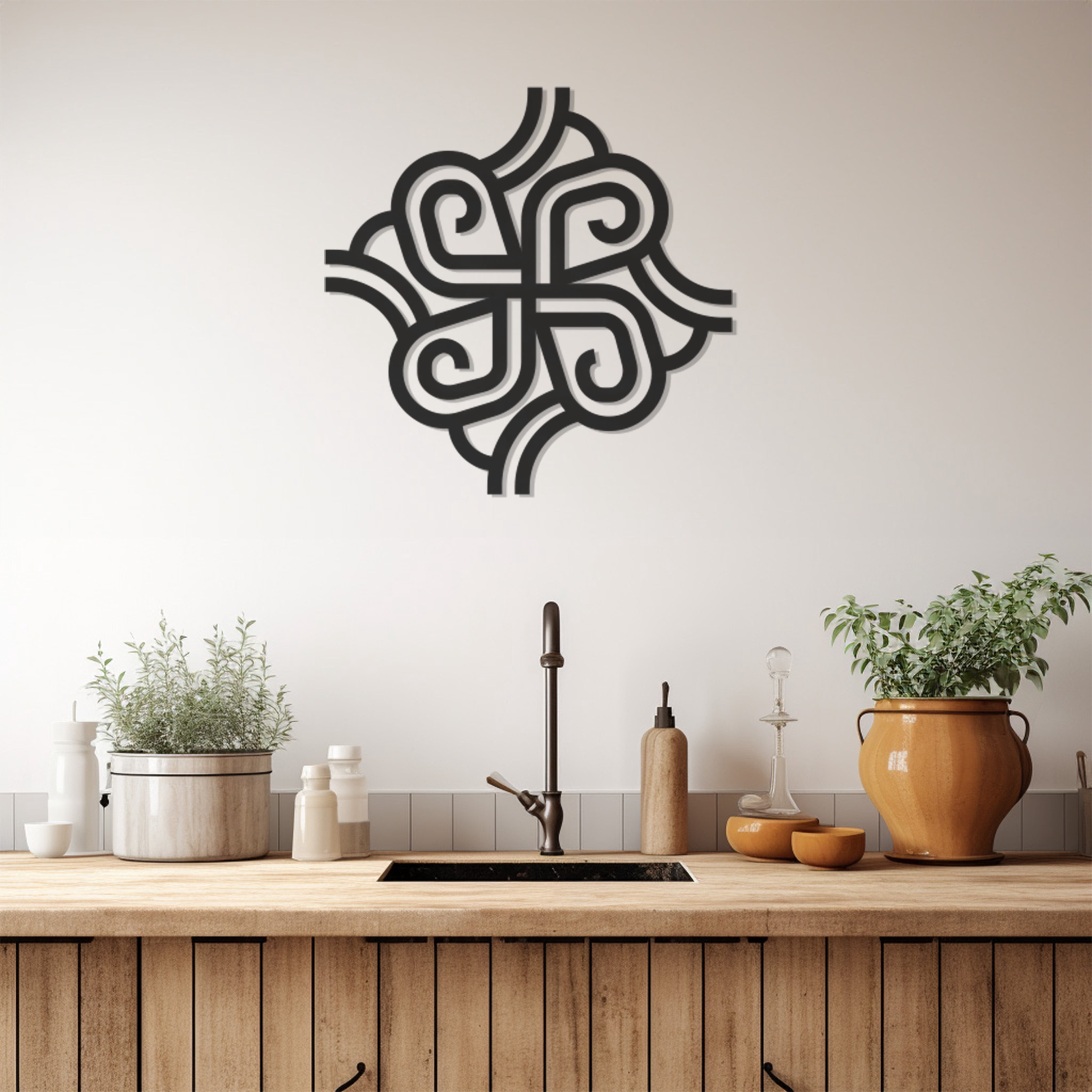 LaModaHome Exclusive Decorative Icon Metal Wall Art – Durable ...