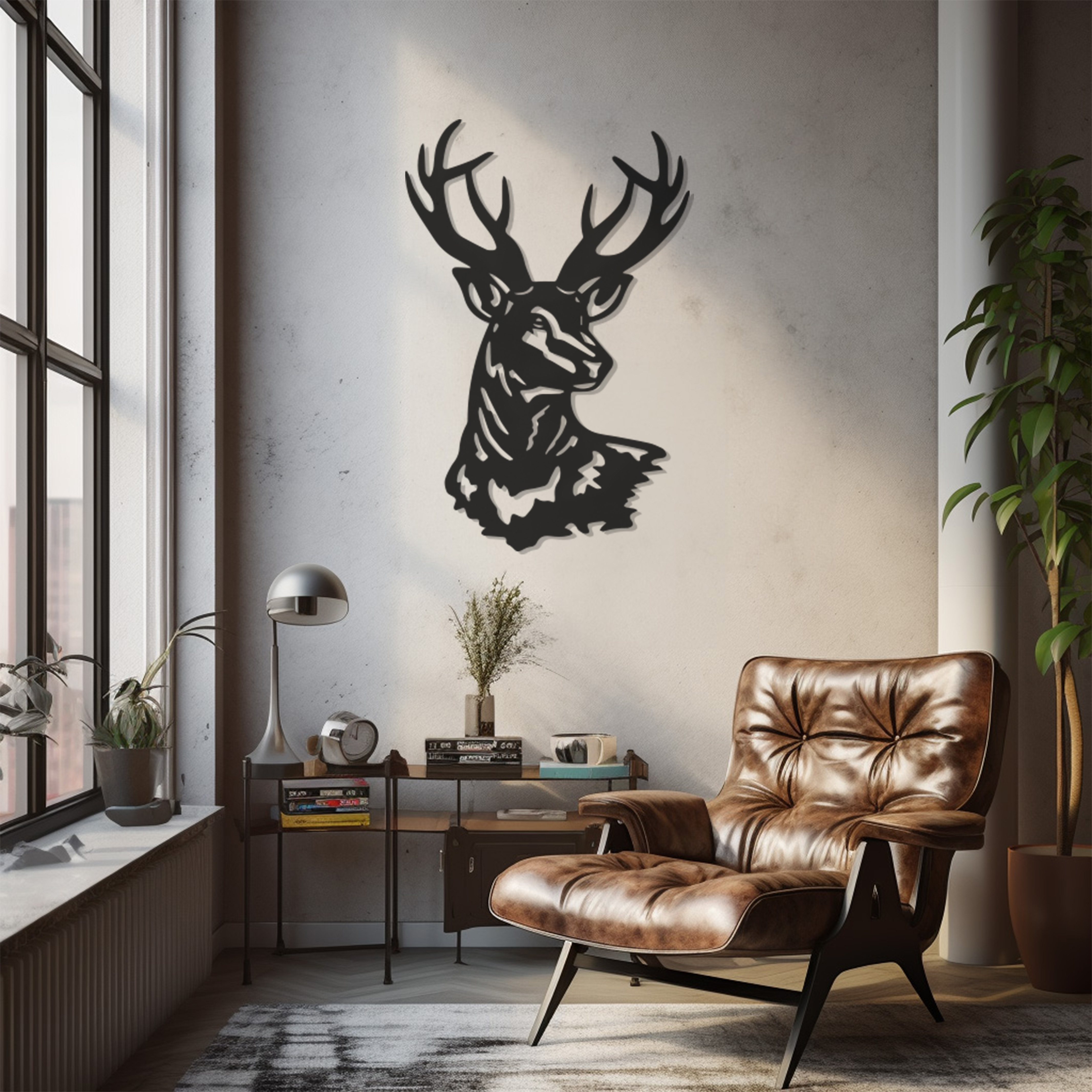 LaModaHome Exclusive Deer Head Metal Wall Decor – Durable & Artistic ...