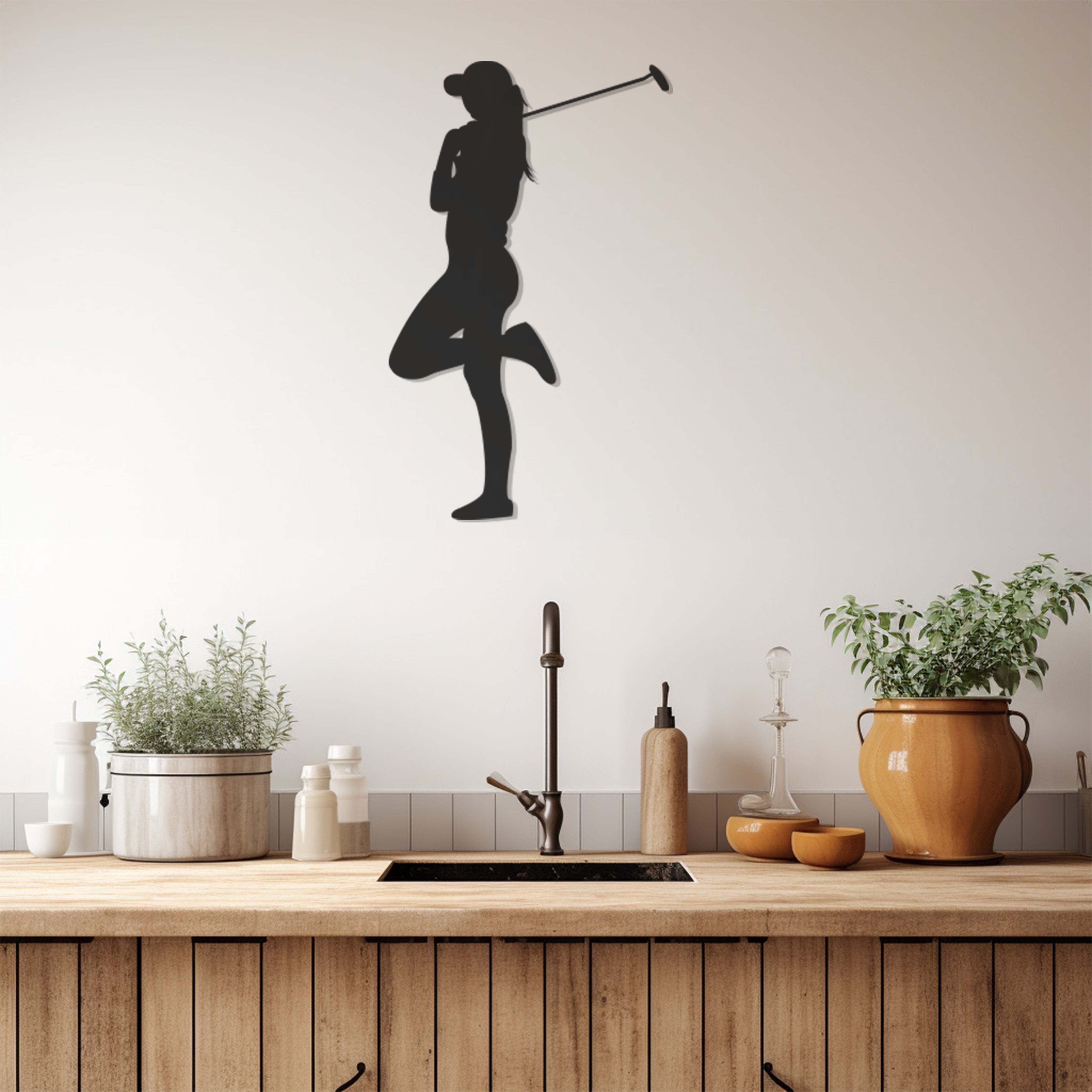 LaModaHome Exclusive Golf Metal Wall Art – Durable & Artistic Metal ...