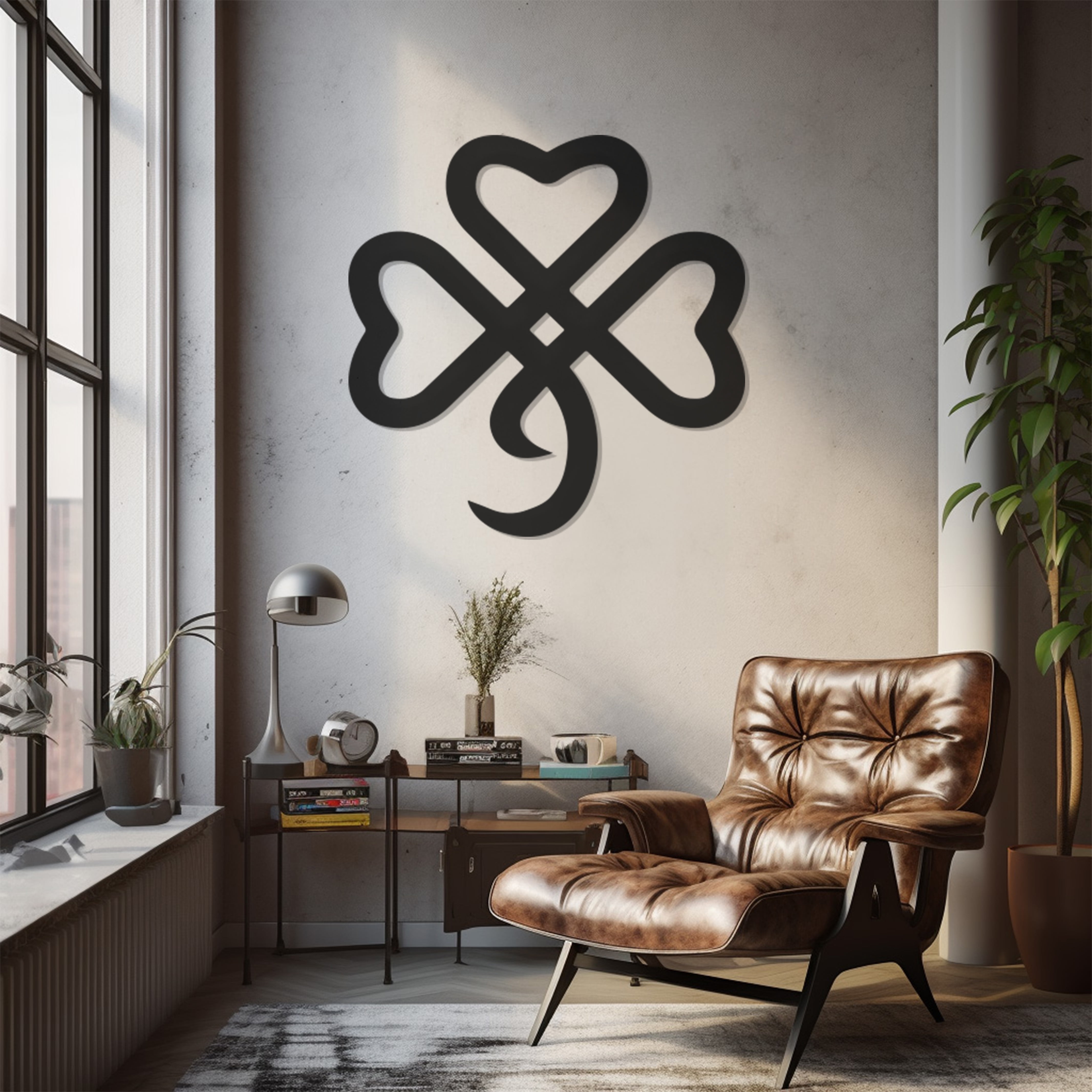 LaModaHome Exclusive Irish Shamrock Leaf Metal Wall Art – Durable ...