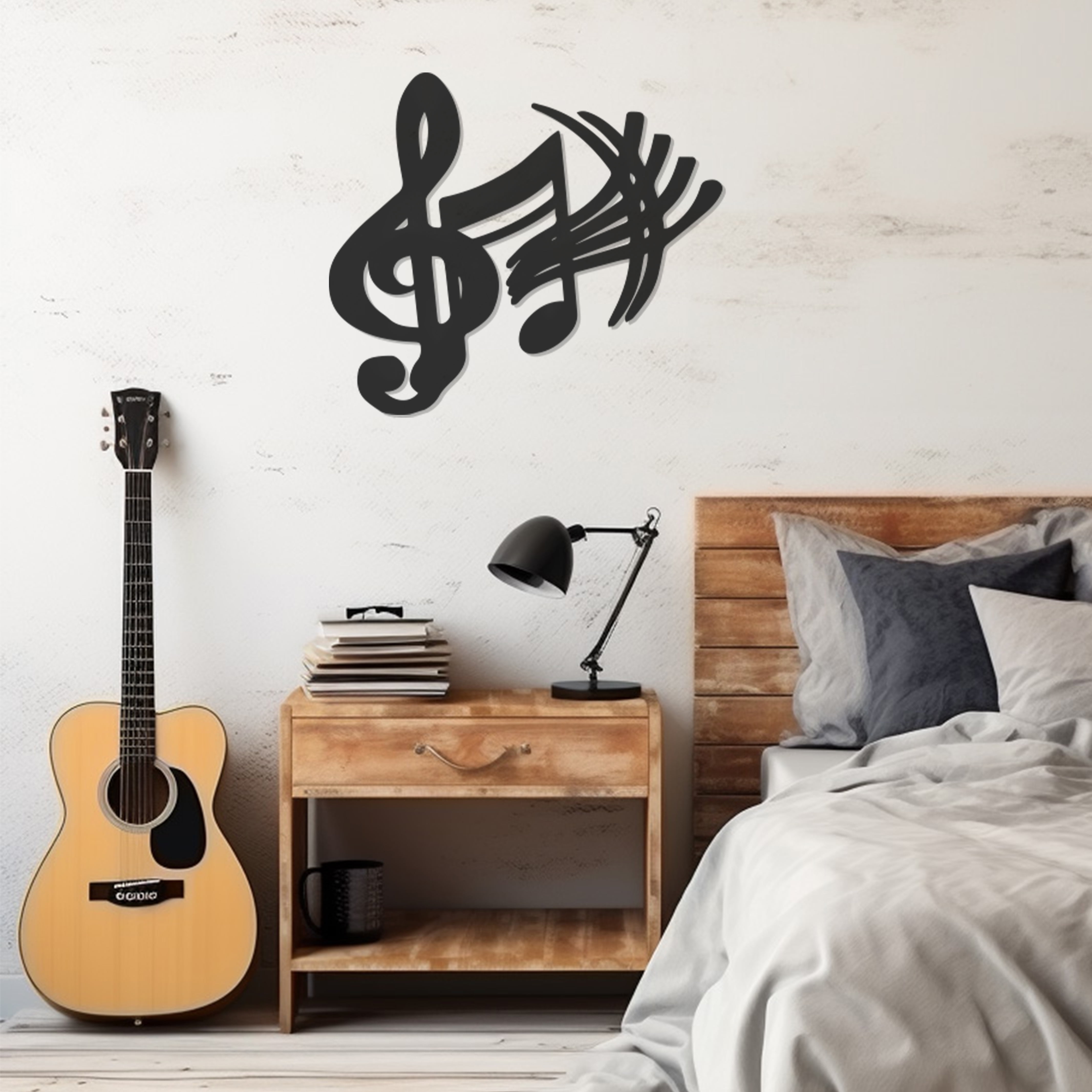LaModaHome Exclusive Musical Note Wall Art – Durable & Artistic Metal ...