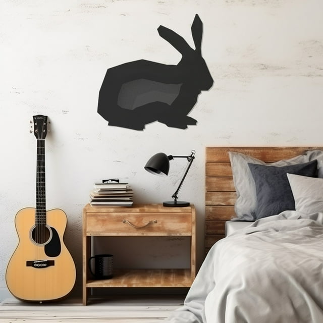 LaModaHome Exclusive Rabbit Metal Wall Art – Durable & Artistic Metal ...
