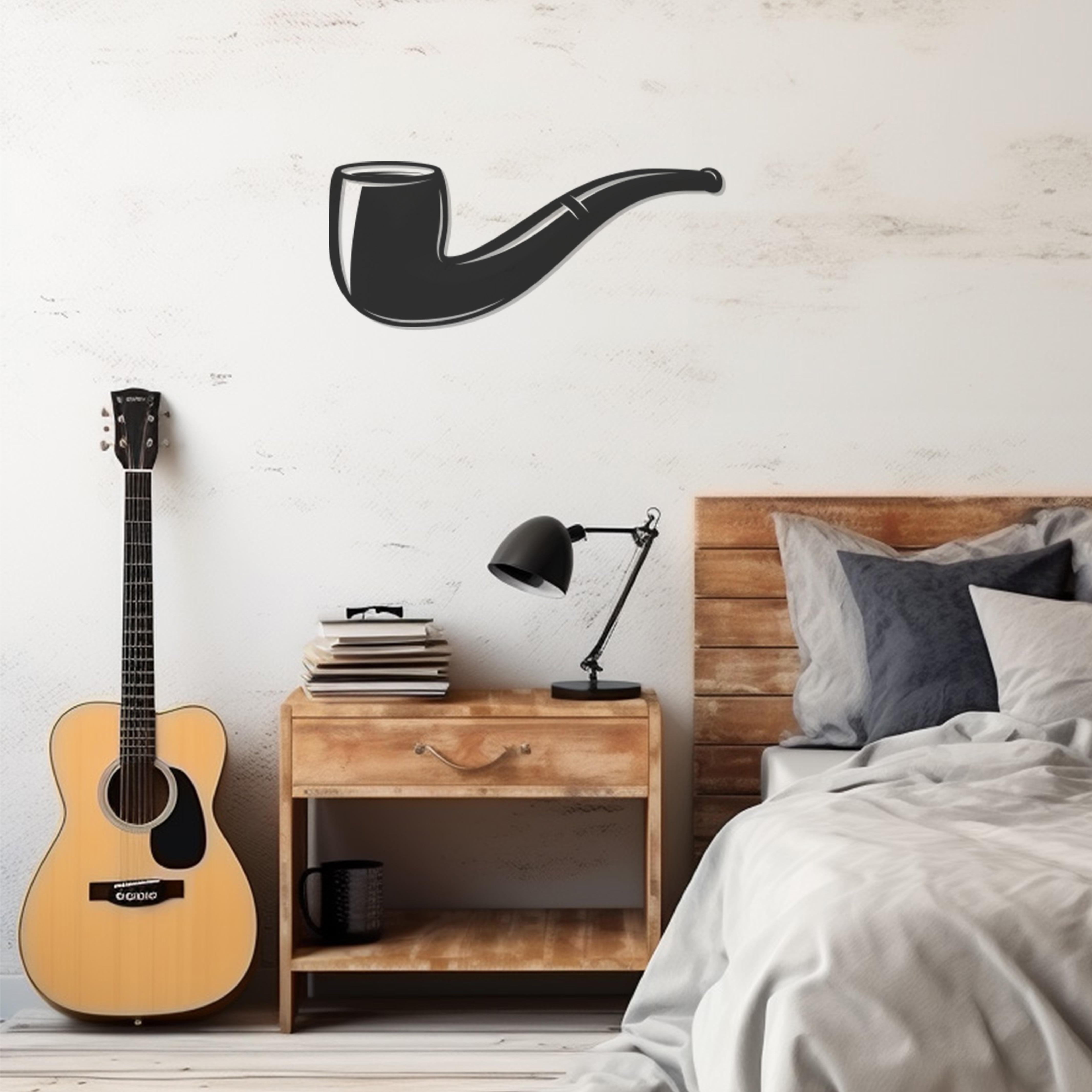 LaModaHome Exclusive Smoking Pipe Metal Wall Art – Durable & Artistic ...