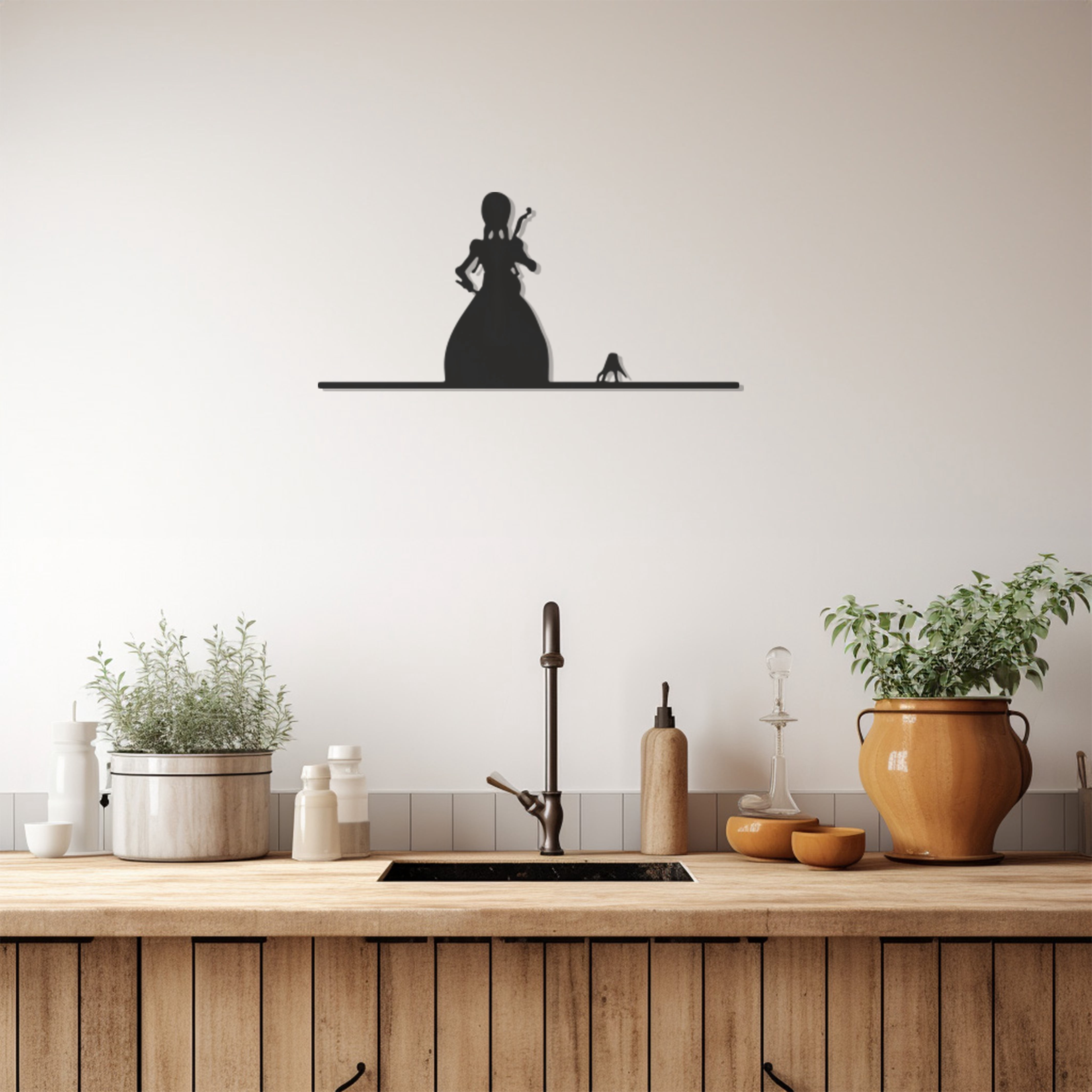 LaModaHome Exclusive Wednesday Addams Metal Wall Art Decor – Durable ...