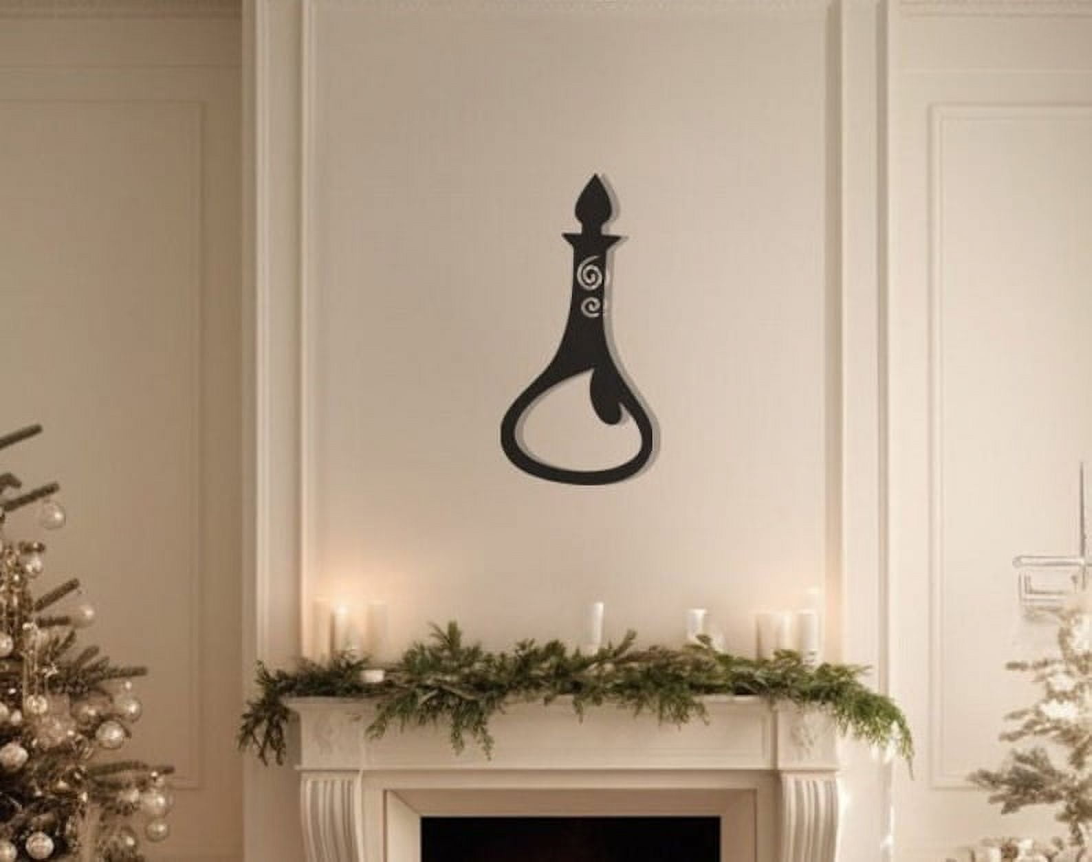 LaModaHome Handcrafted Metal Wall Art, Potion Bottle Design, Modern ...