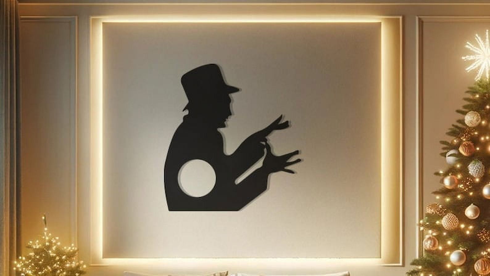 LaModaHome Handcrafted Wizard Metal Wall Art, Mystical Fantasy Home ...