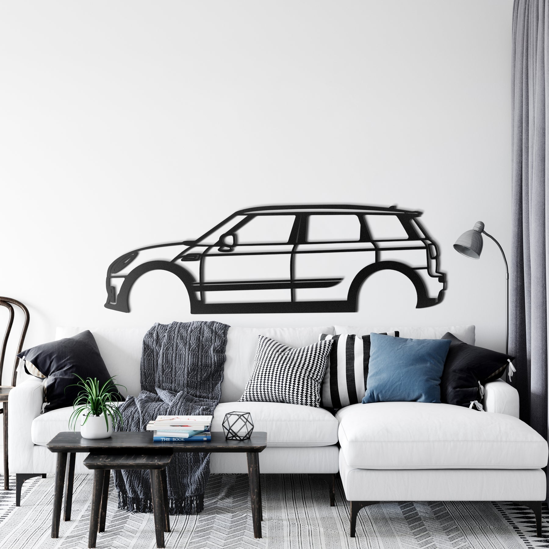 LaModaHome Mini Cooper Clubman JCW Metal Silhouette Wall Art - Walmart.com