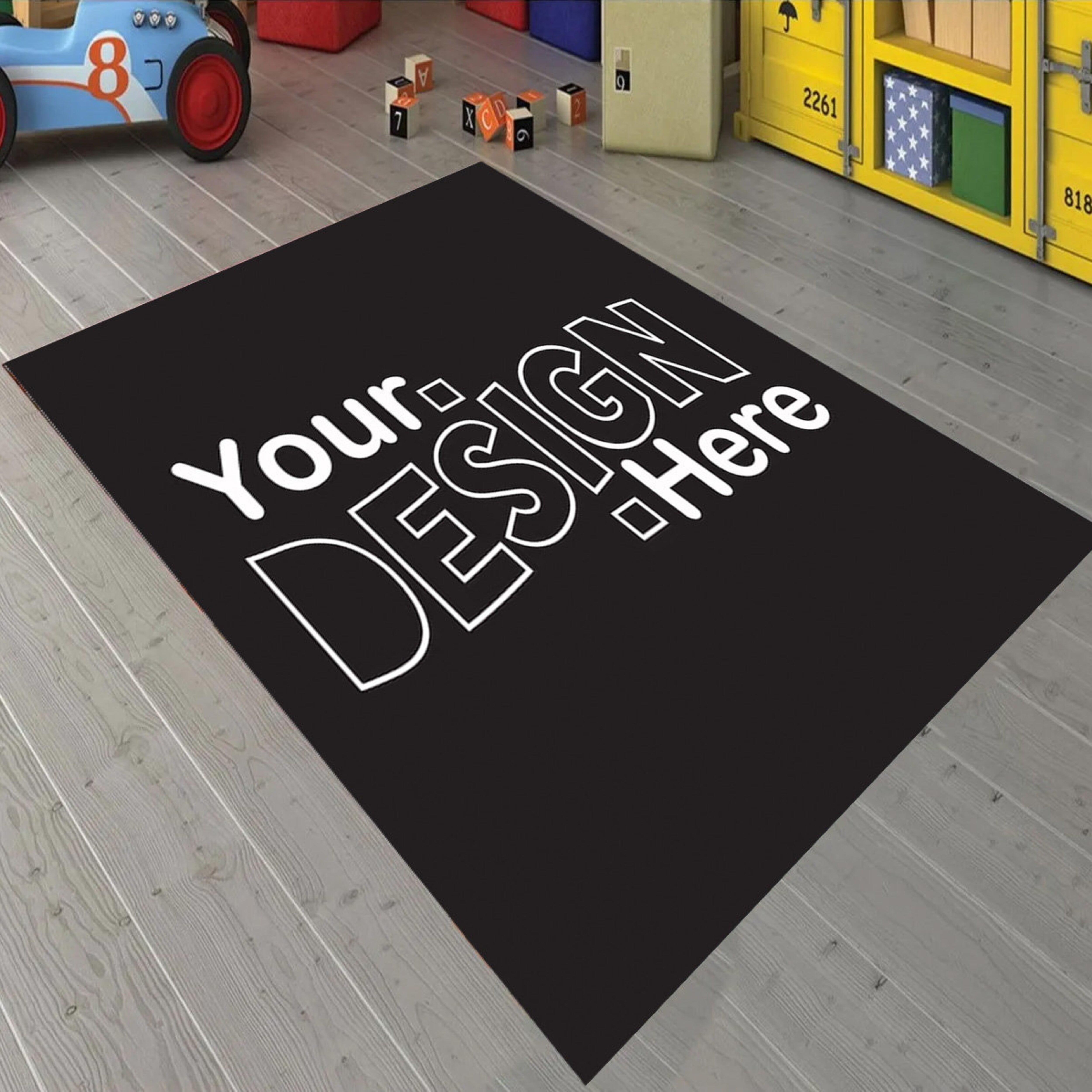 LaModaHome Non-Slip Rug Personalized Custom Rug: Transform Your Logo or ...