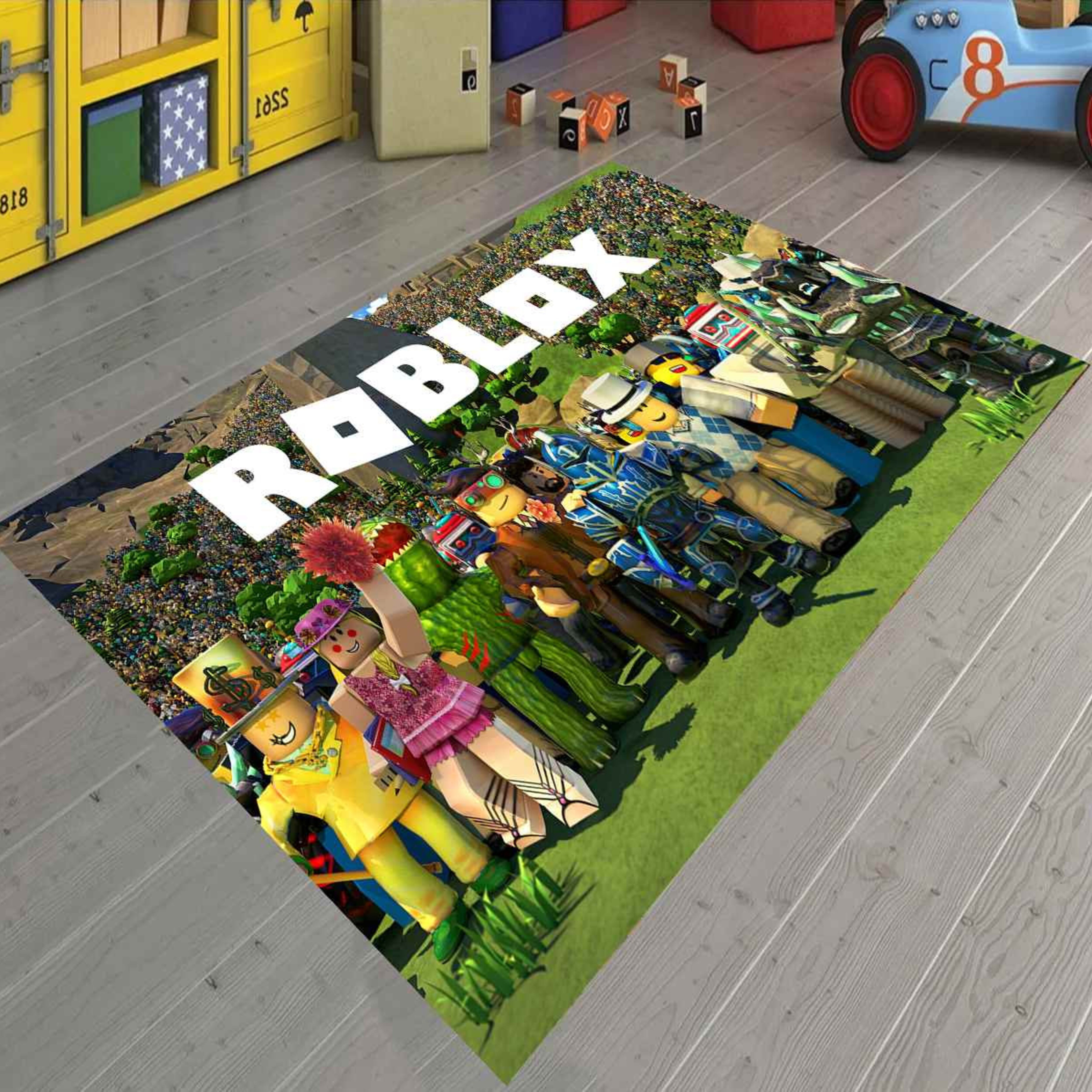 LaModaHome Non-Slip Rug Roblox Design Rug: Popular Animation Theme ...