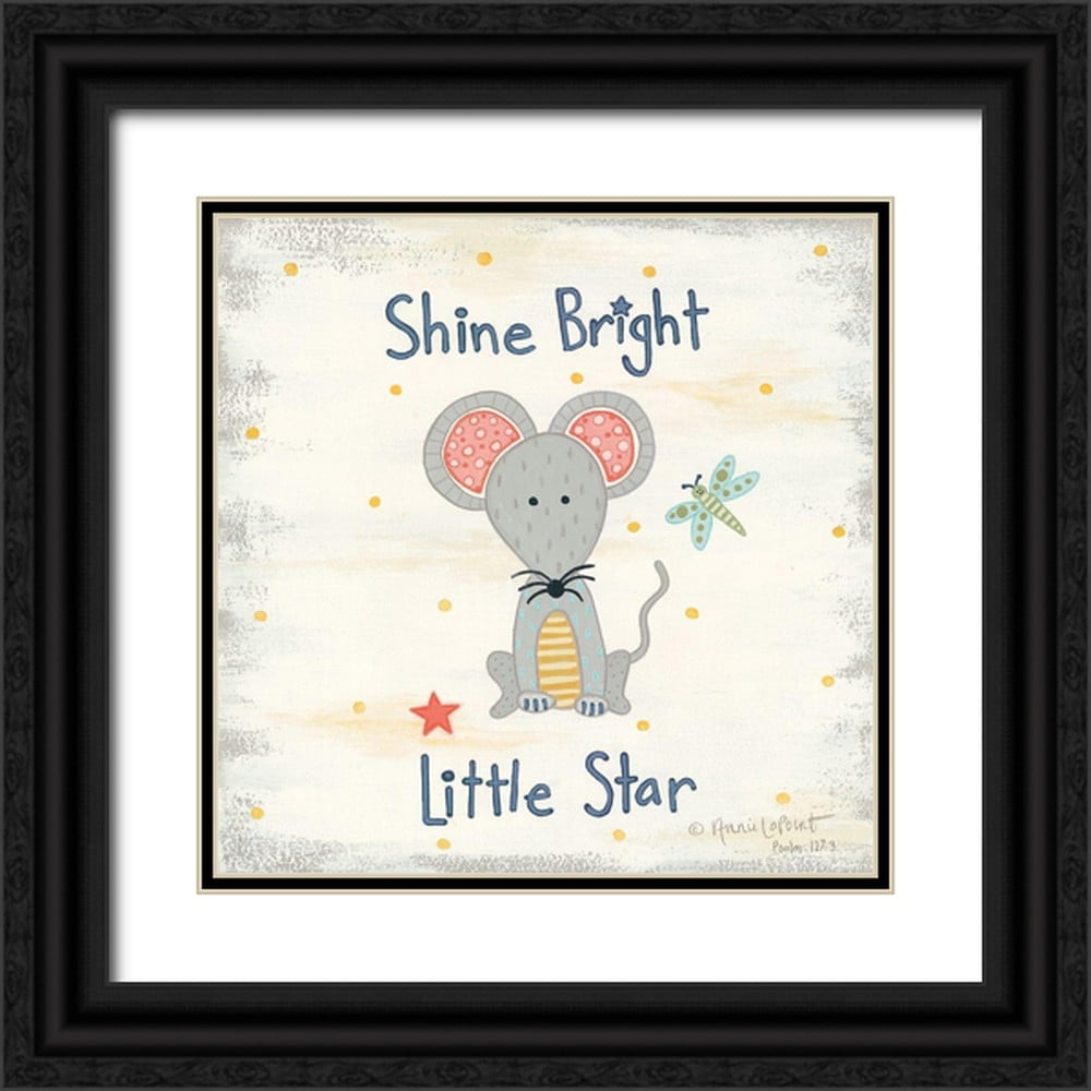 LaPoint, Annie 15x15 Black Ornate Wood Framed with Double Matting ...