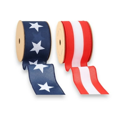 LaRibbons 2.5" Watermelon Wired Ribbon Bundle - 3 Rolls/30 Yards Total ...