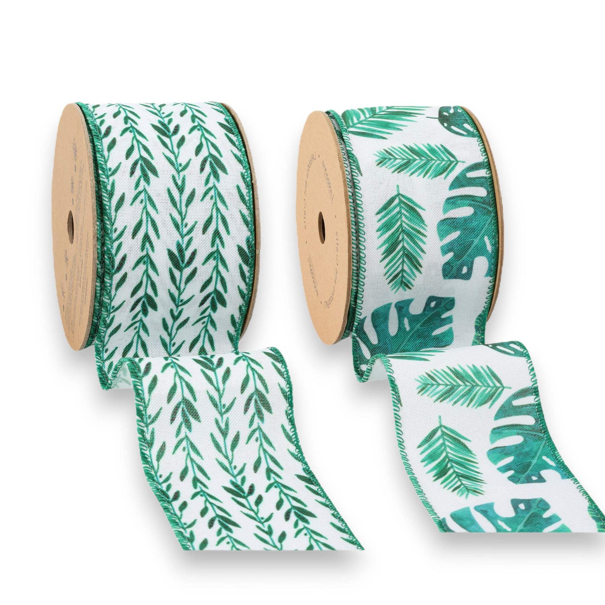 LaRibbons 2 1/2" Tropical Wired Ribbon Bundle - 2 Rolls/20 Yards Total ...