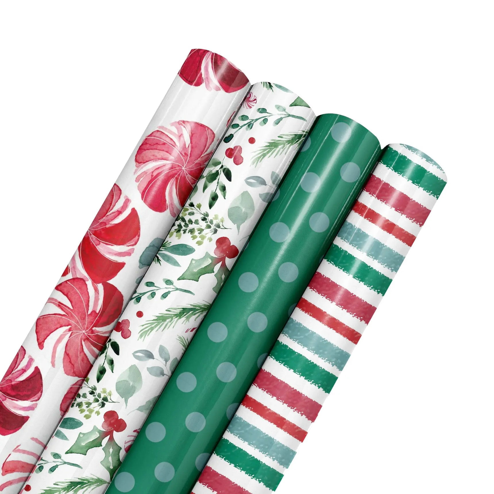 LaRibbons 30" x 10' Wrapping Paper Bundle (4-pack), Watercolor ...