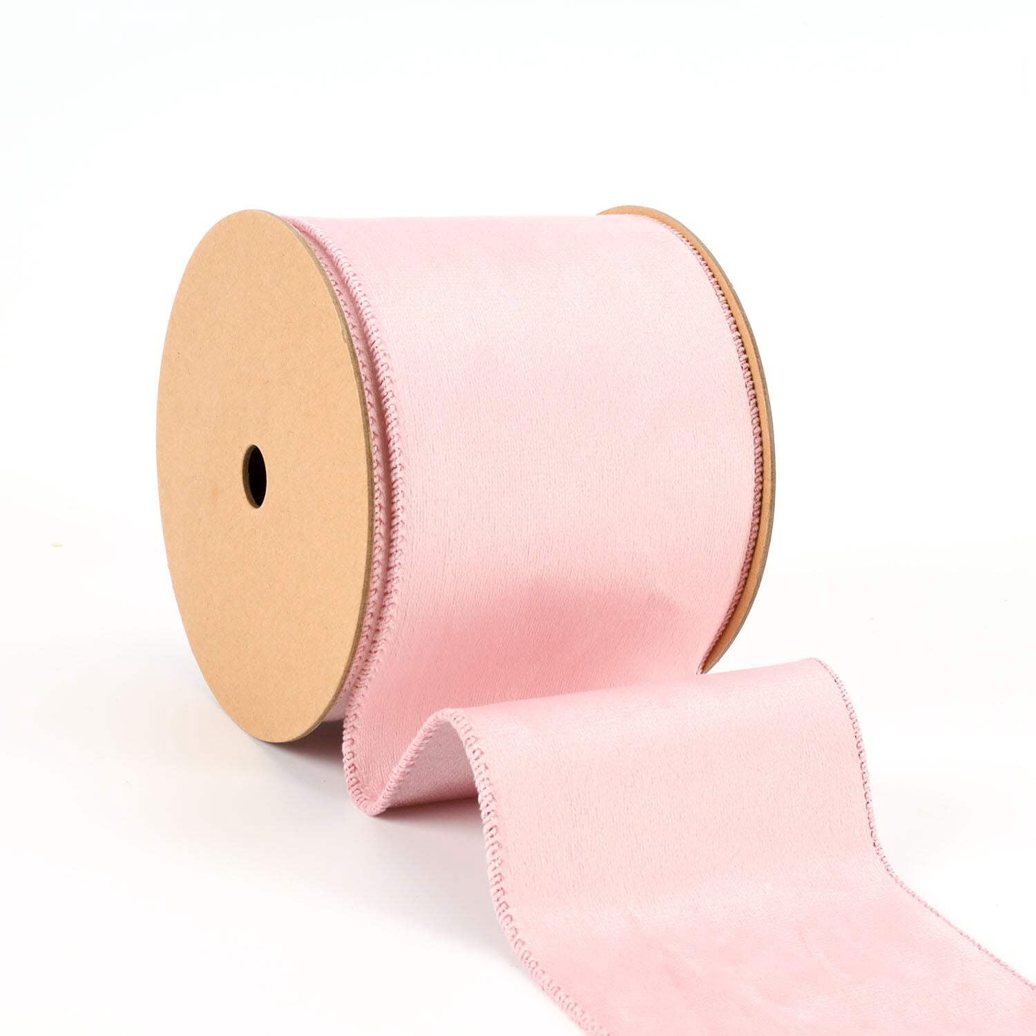 LaRibbons 4" Reversible Classic Velvet/Shimmer Wired Ribbon | Quartz ...