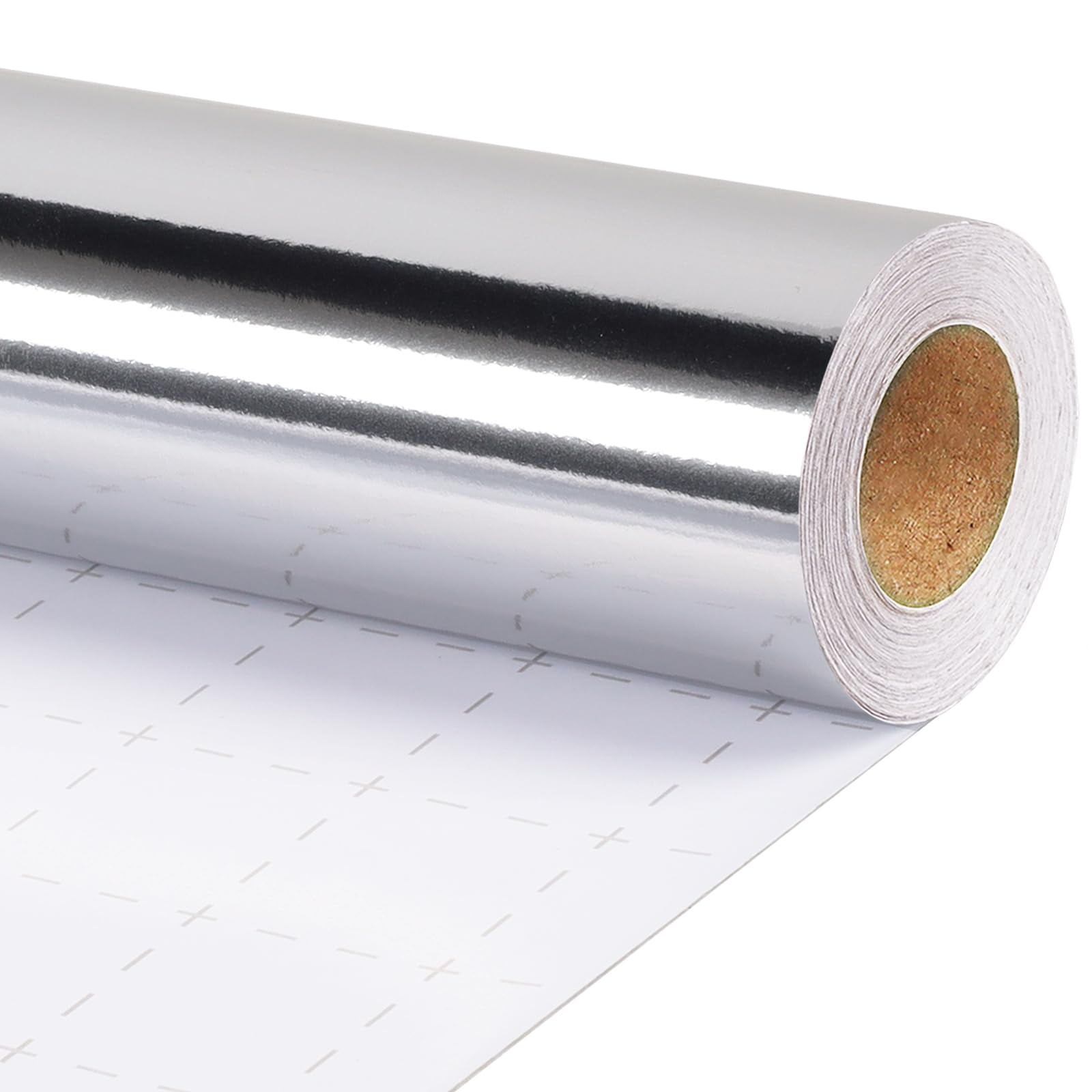 LaRibbons Silver Metallic Wrapping STF9 Paper, 17 Inch X 40 Feet (56.6 ...