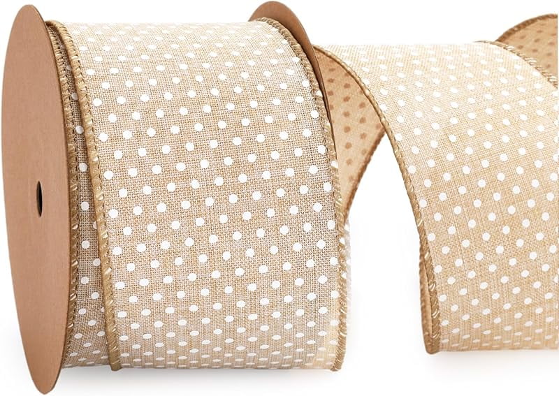 LaRibbons Spring Ribbon Wired 2.5 Inch x 12 Yards, Blue Butterfly ...