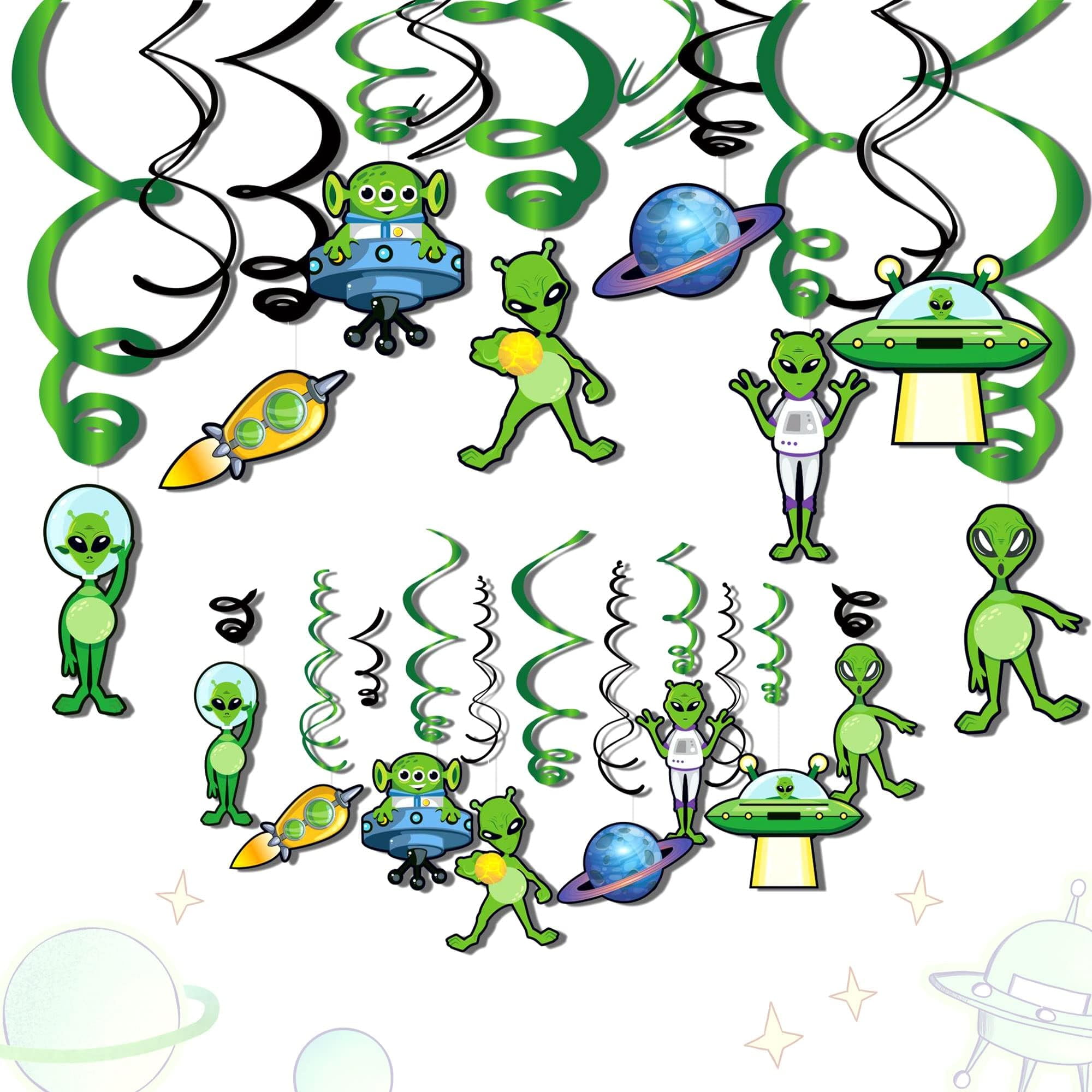 LaVenty Alien Theme Birthday Decoration Alien Prop Outer Space Party ...