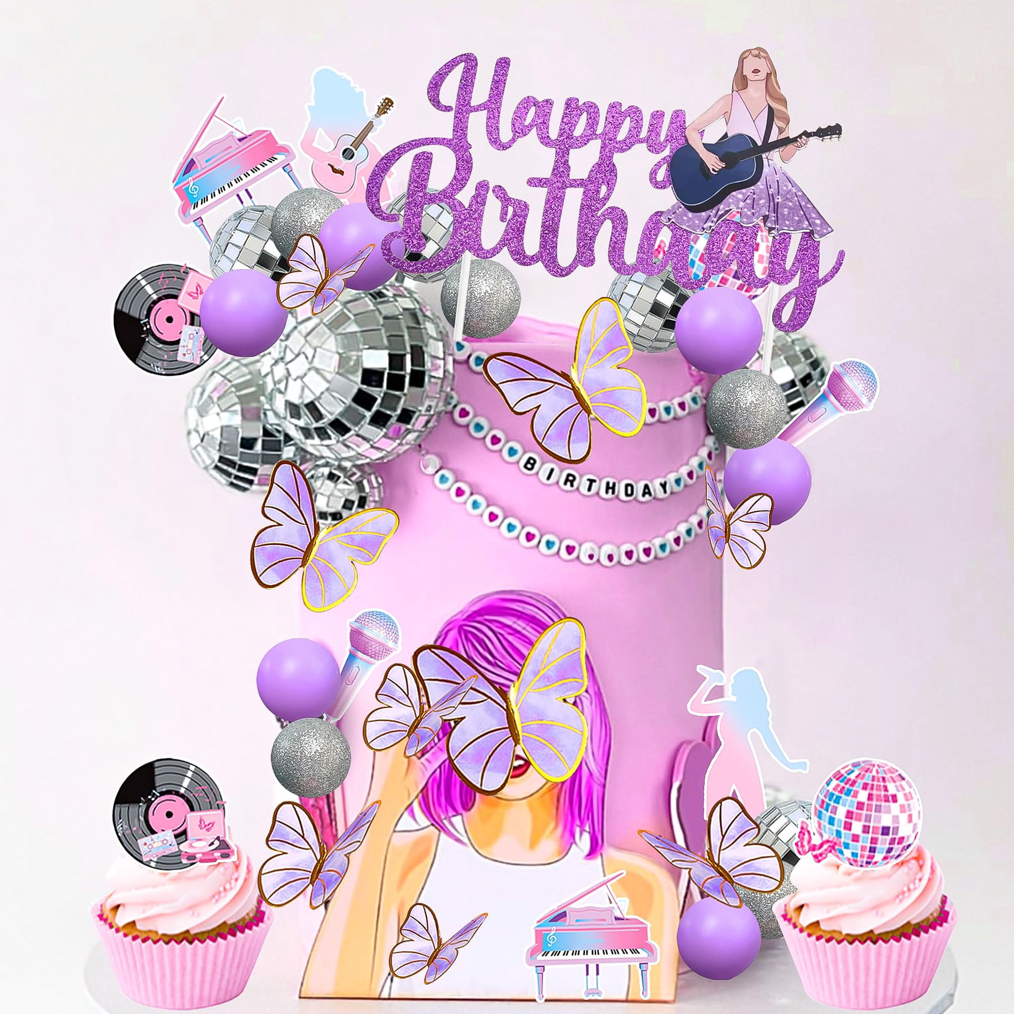 LaVenty Singer Birthday Cake Decoration Party RST1 Decorations Birthday ...
