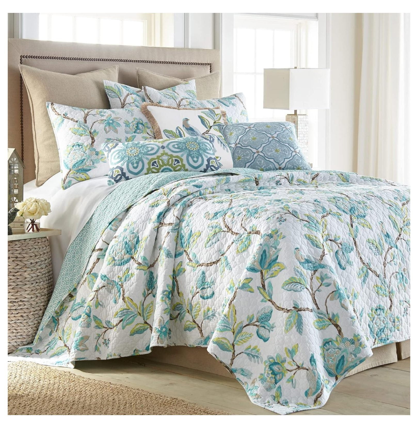 LaYelxt - Cressida Quilt Set - Queen Quilt + Two Standard Pillow Shams ...