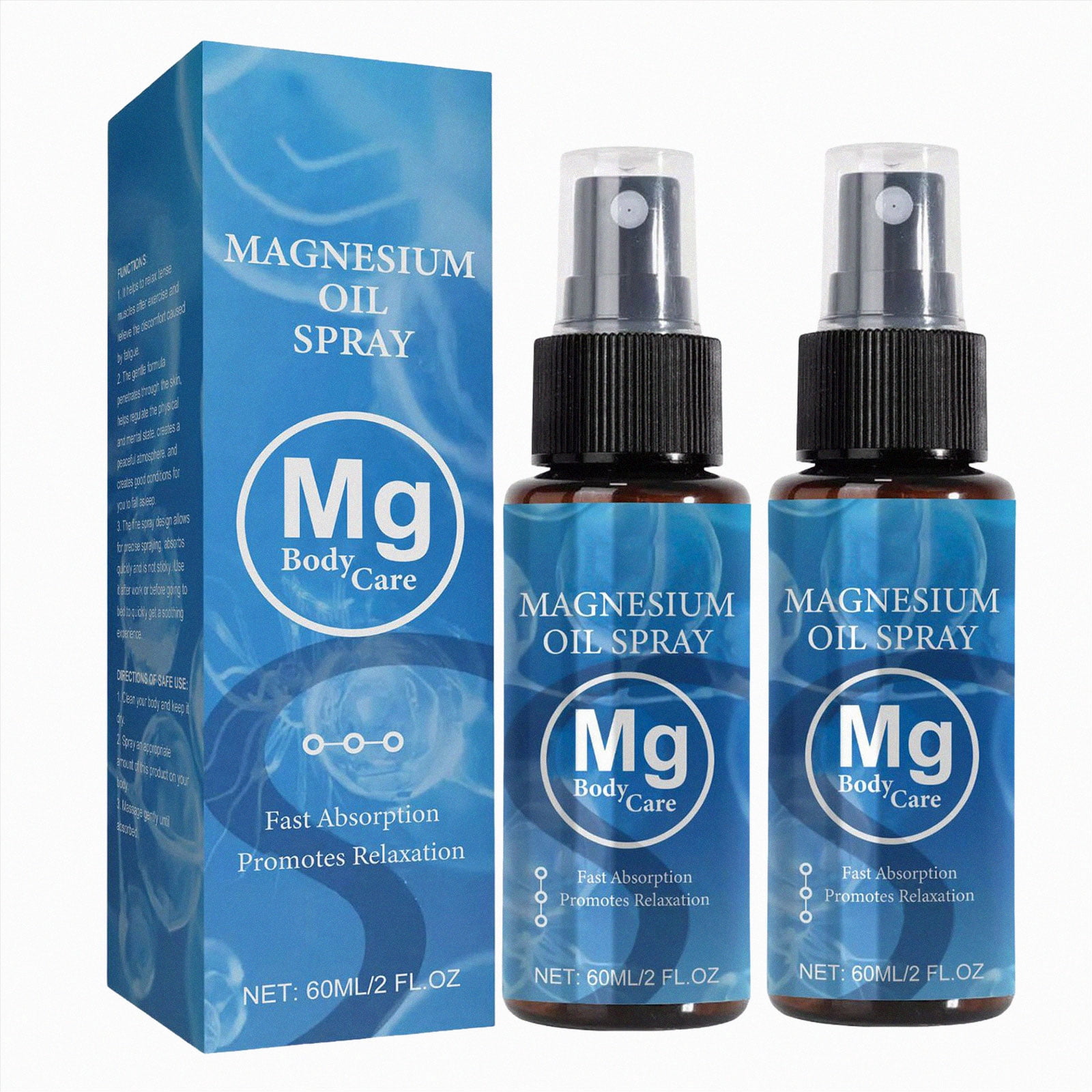 Laaker Magnesium Spray, Magnesium Oil for Feet, Pure Magnesium Oil ...