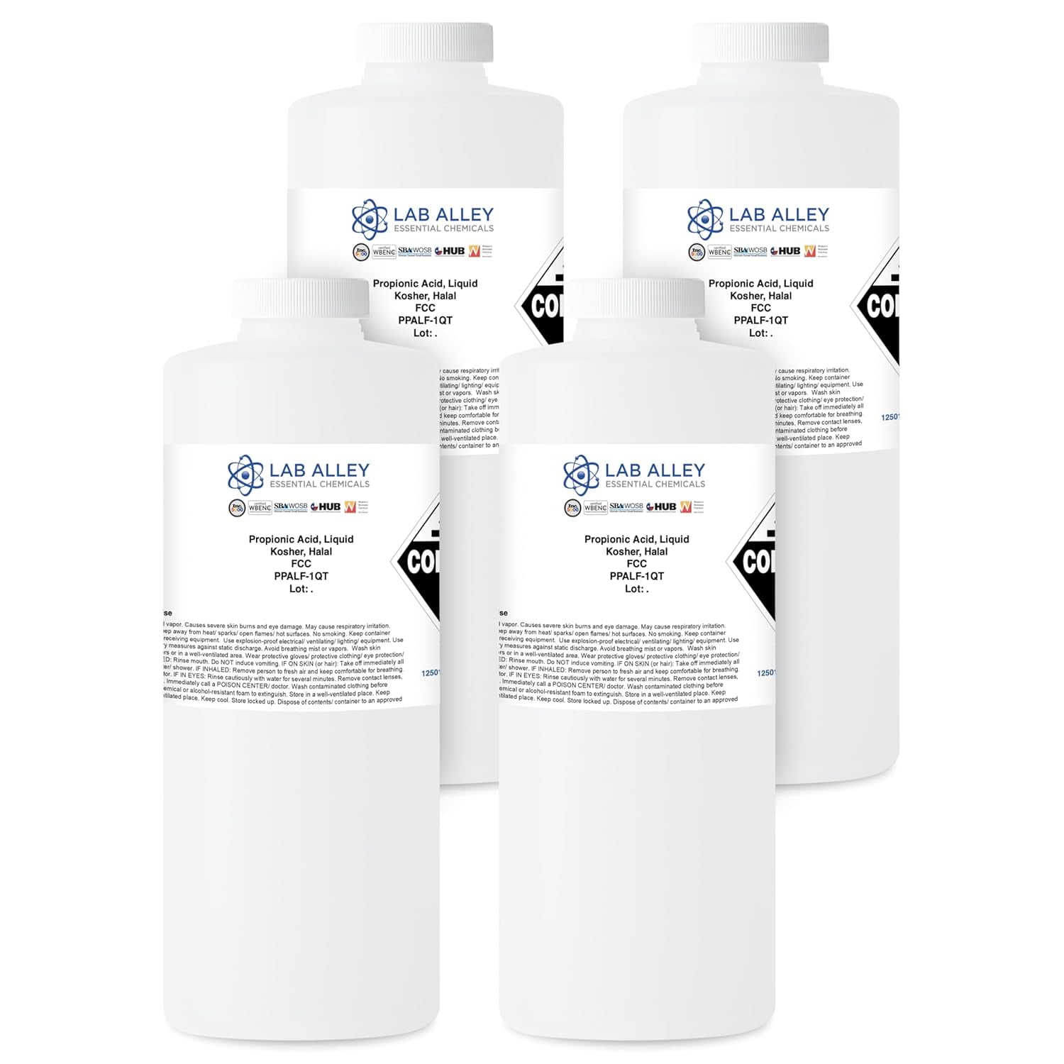 Lab Alley Propionic Acid, Liquid, FCC/Food Grade, Kosher Certified ...