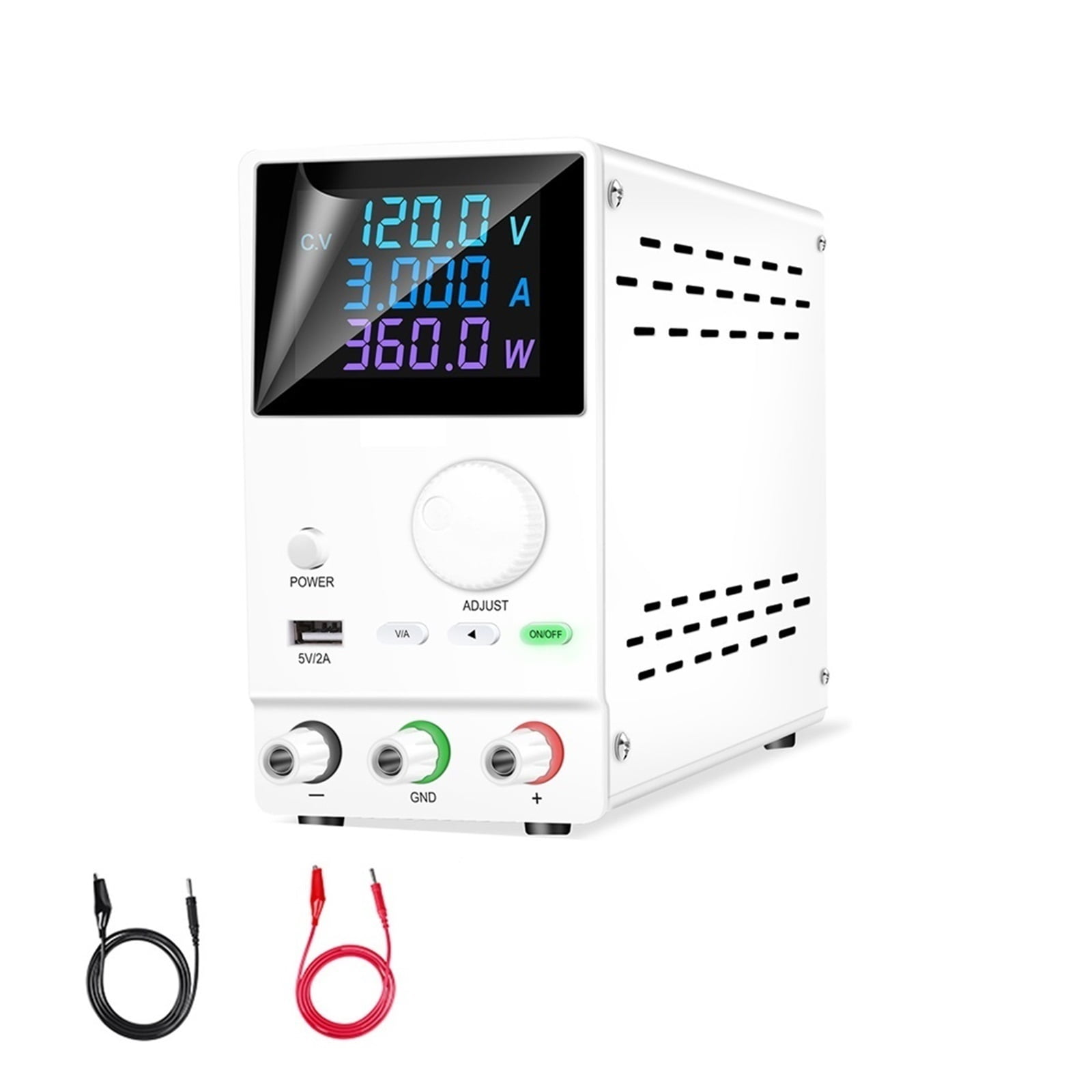 Lab Bench Power Supply Adjustable 30V 10A 5A 60V 120V 3A Current ...