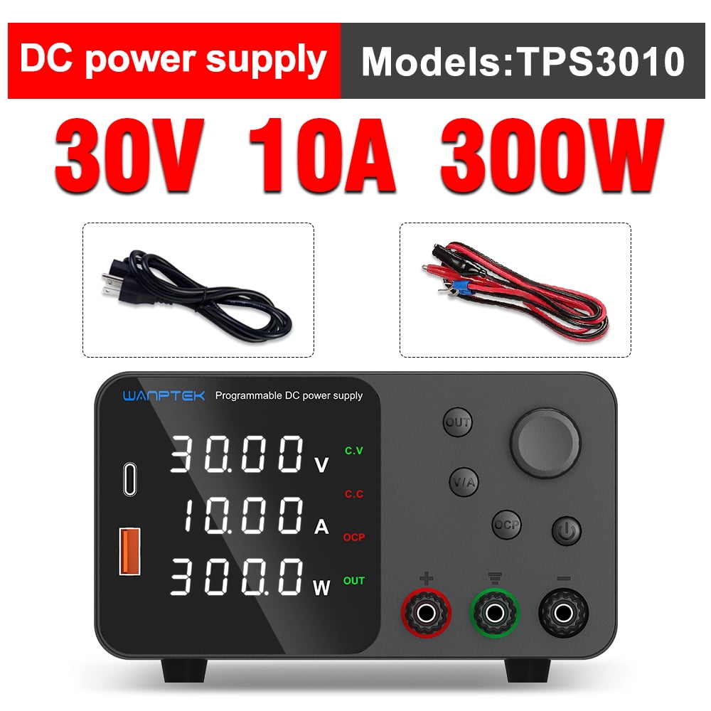 Lab Bench Power Supply Laboratory Switching Power Supply Unit 30V 10A ...