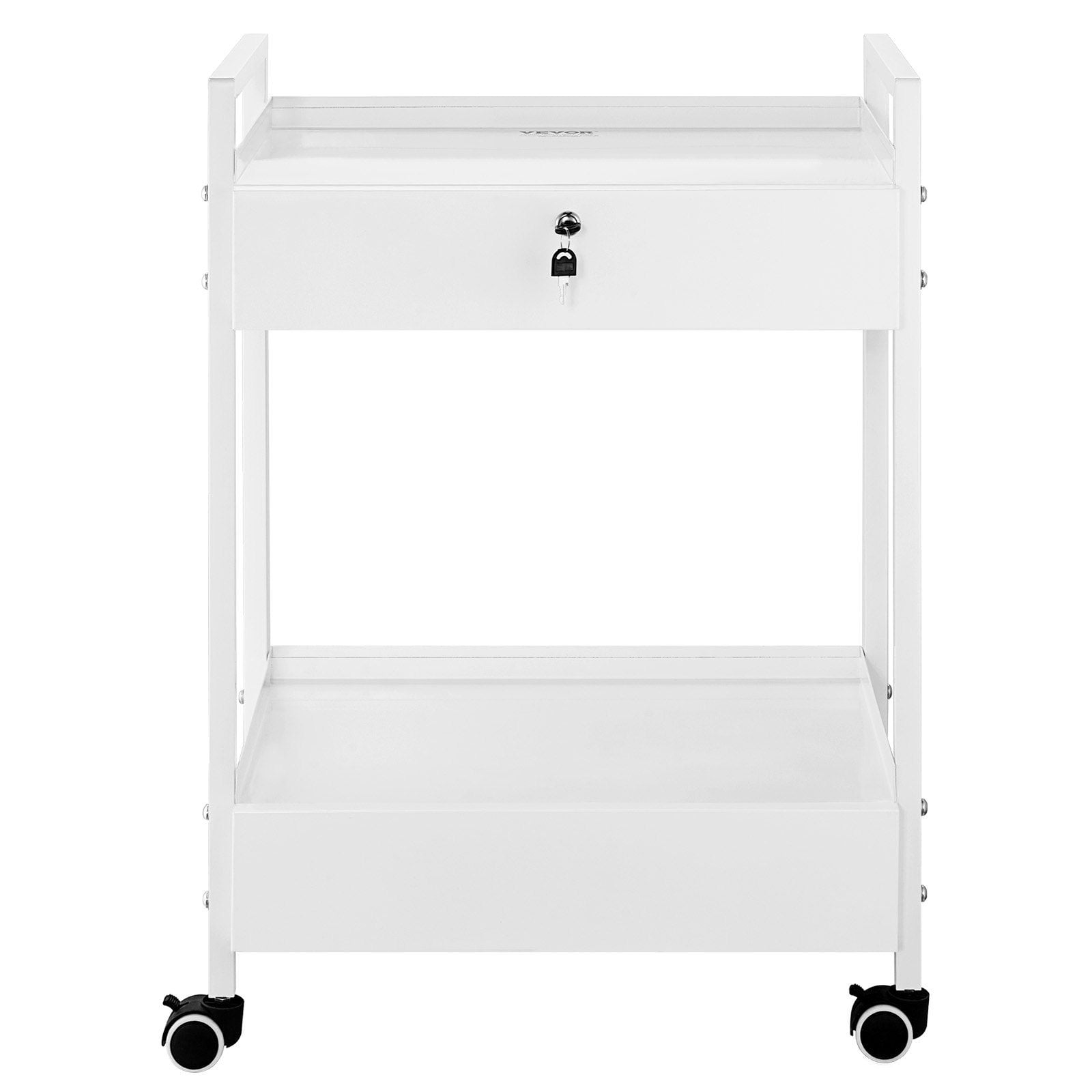 Lab Cart, 2 Tiers Stainless Steel Utility Cart, Medical Cart with 2 ...