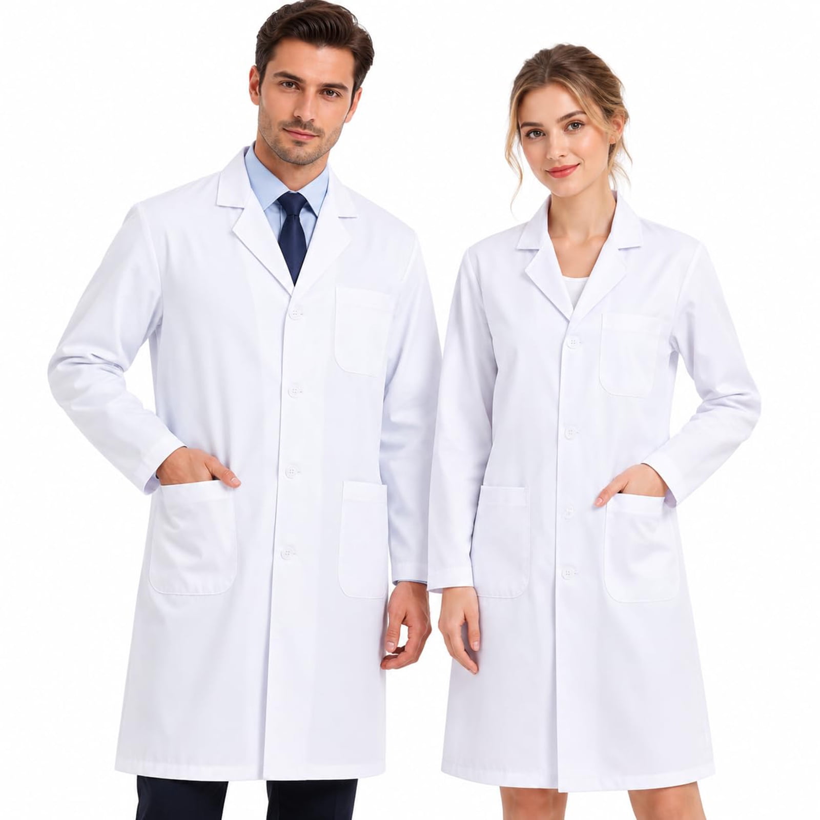 Lab Coat Bulk For Women Men Medical White Coat,L - Walmart.com