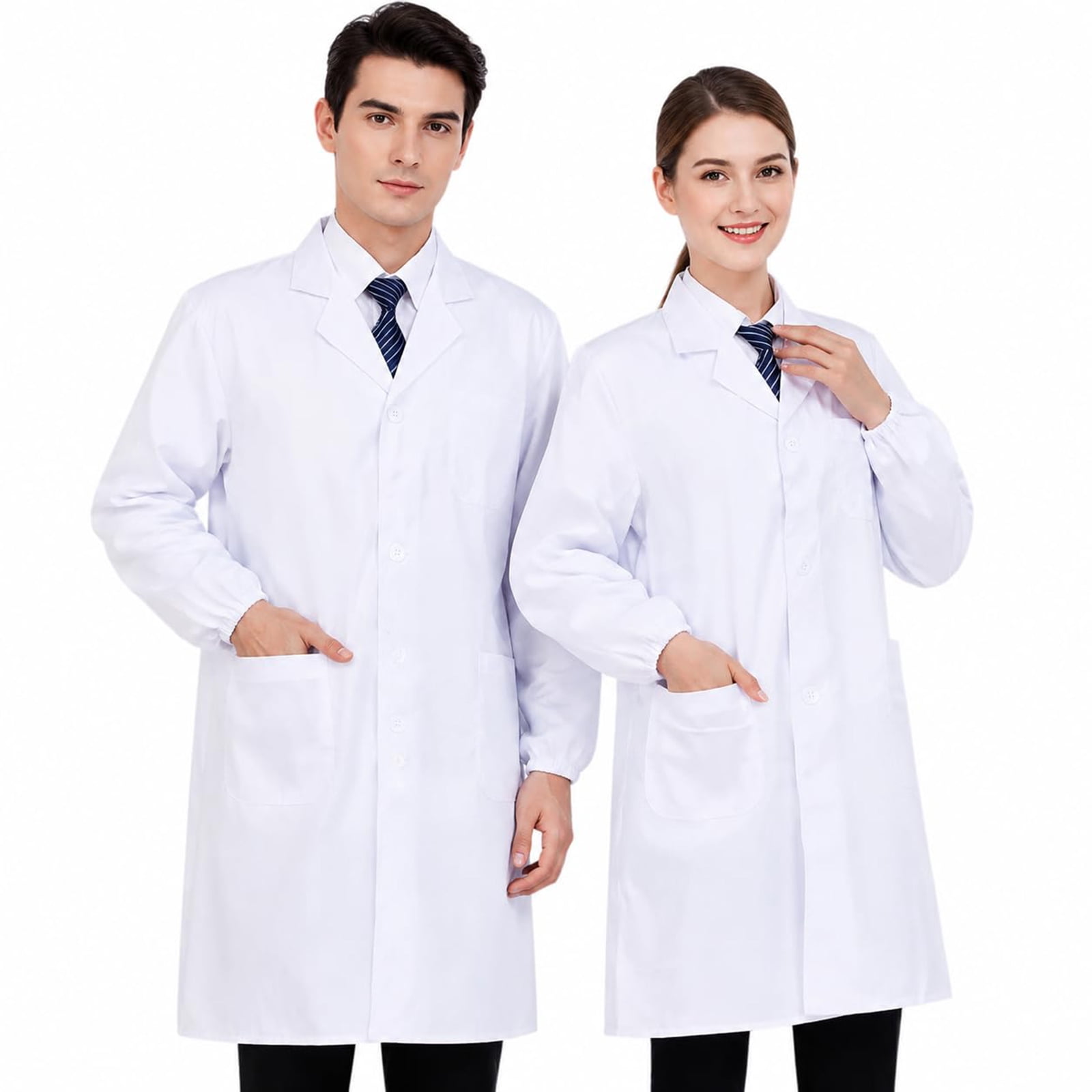 Lab Coat for Women Men Workshop Mechanic Long Coats Woodworking Shop ...