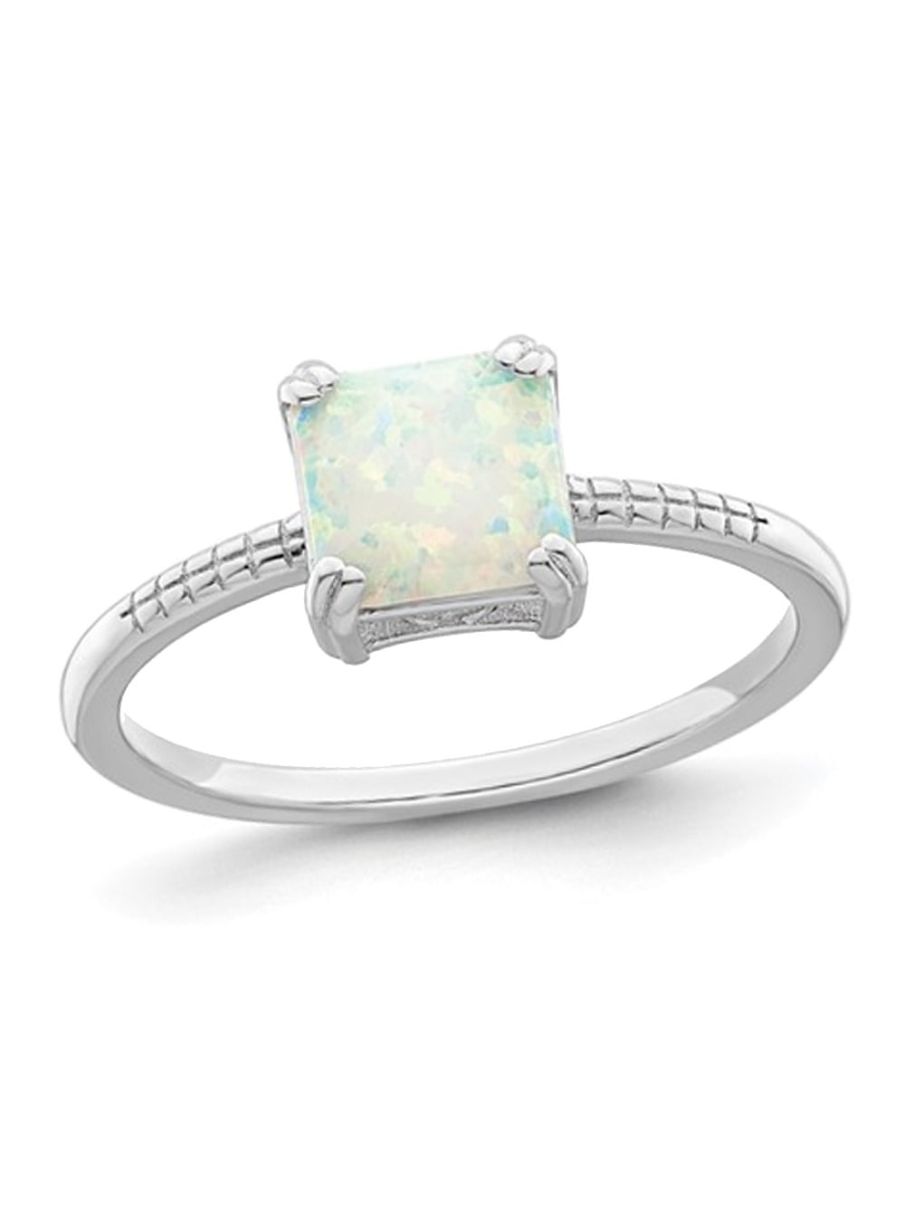 Lab-Created Opal Ring in Sterling Silver - Walmart.com